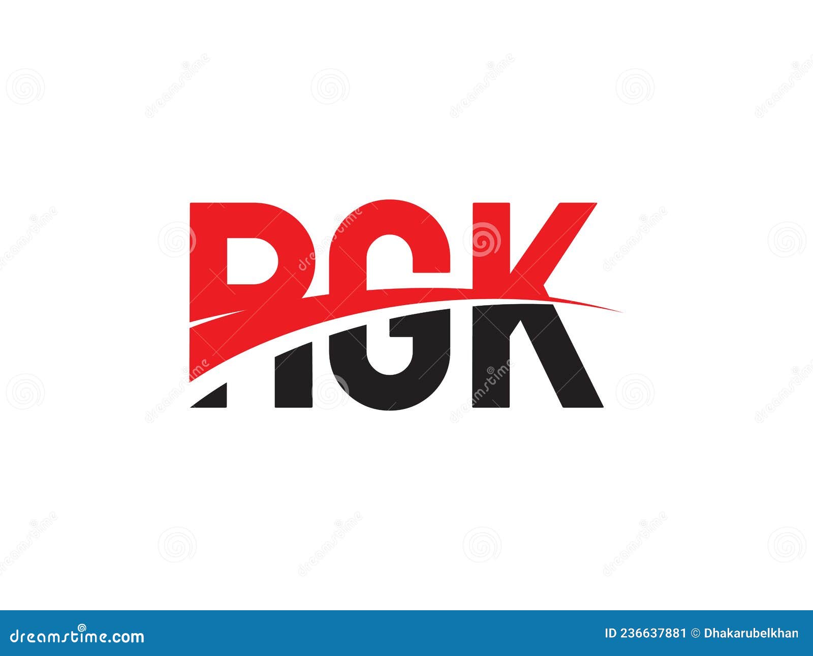 RGK Letter Initial Logo Design Vector Illustration Stock Vector ...