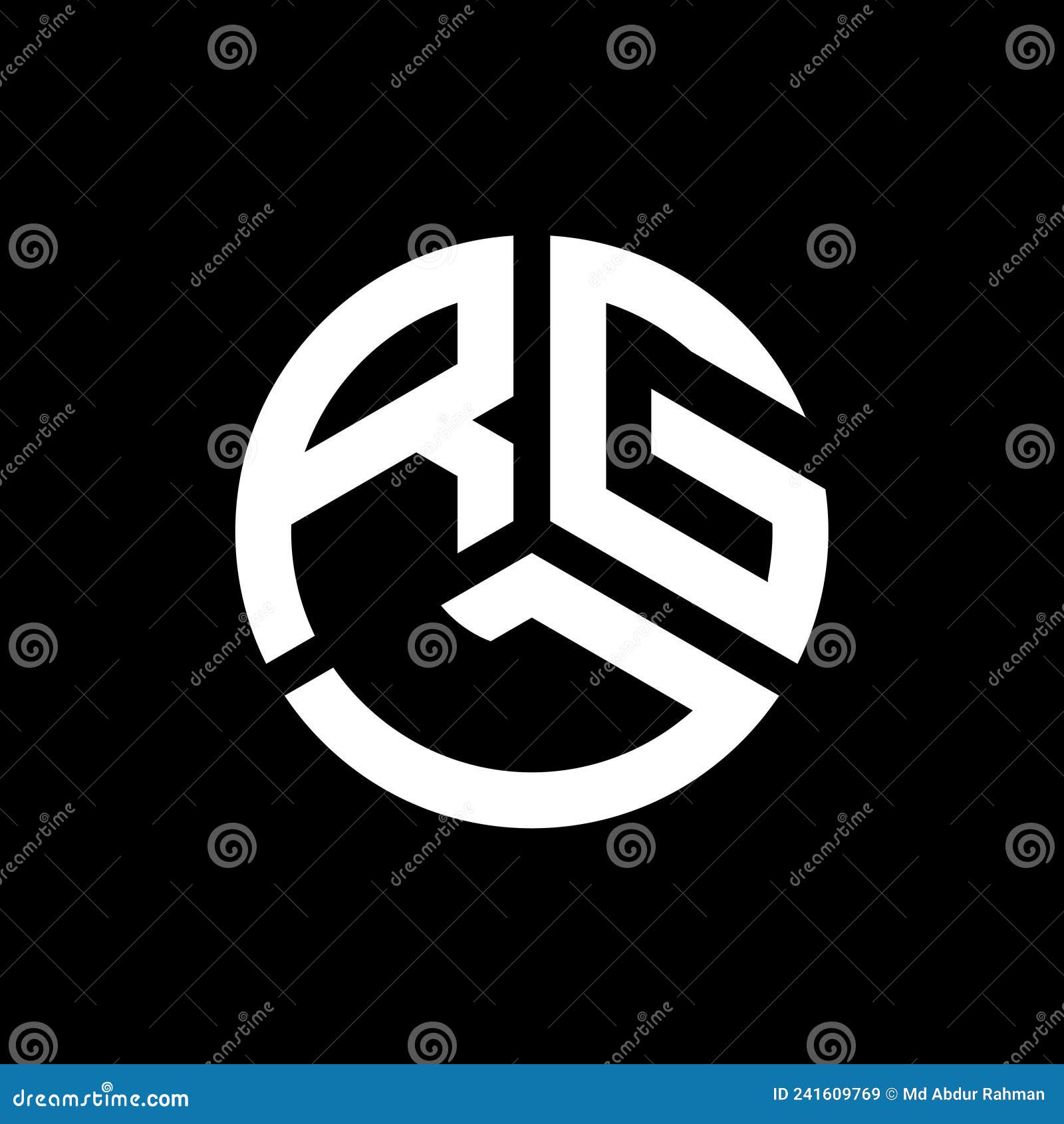 RGL Letter Logo Design on Black Background. RGL Creative Initials ...