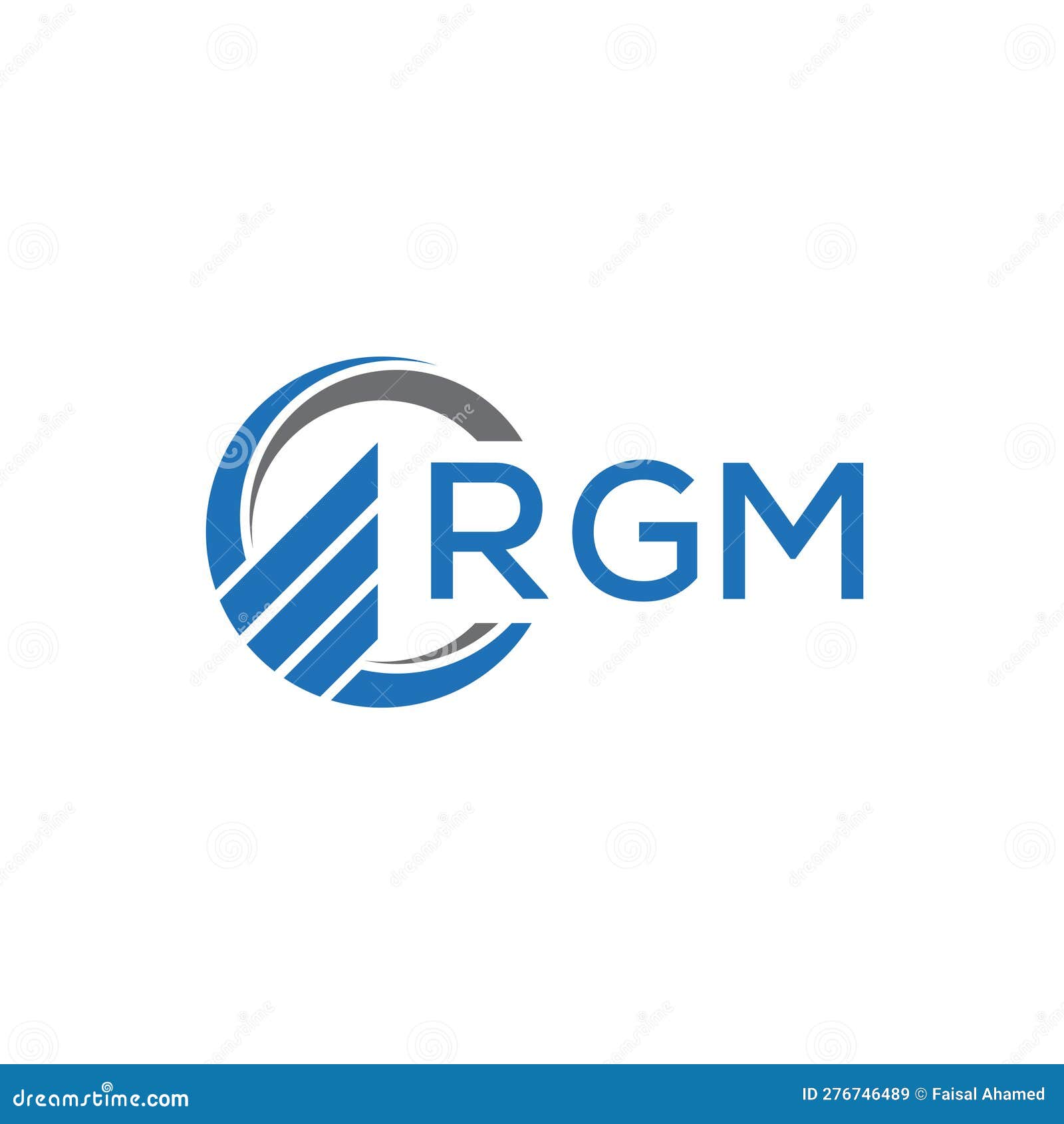 RGM Abstract Technology Logo Design on White Background. RGM Creative ...