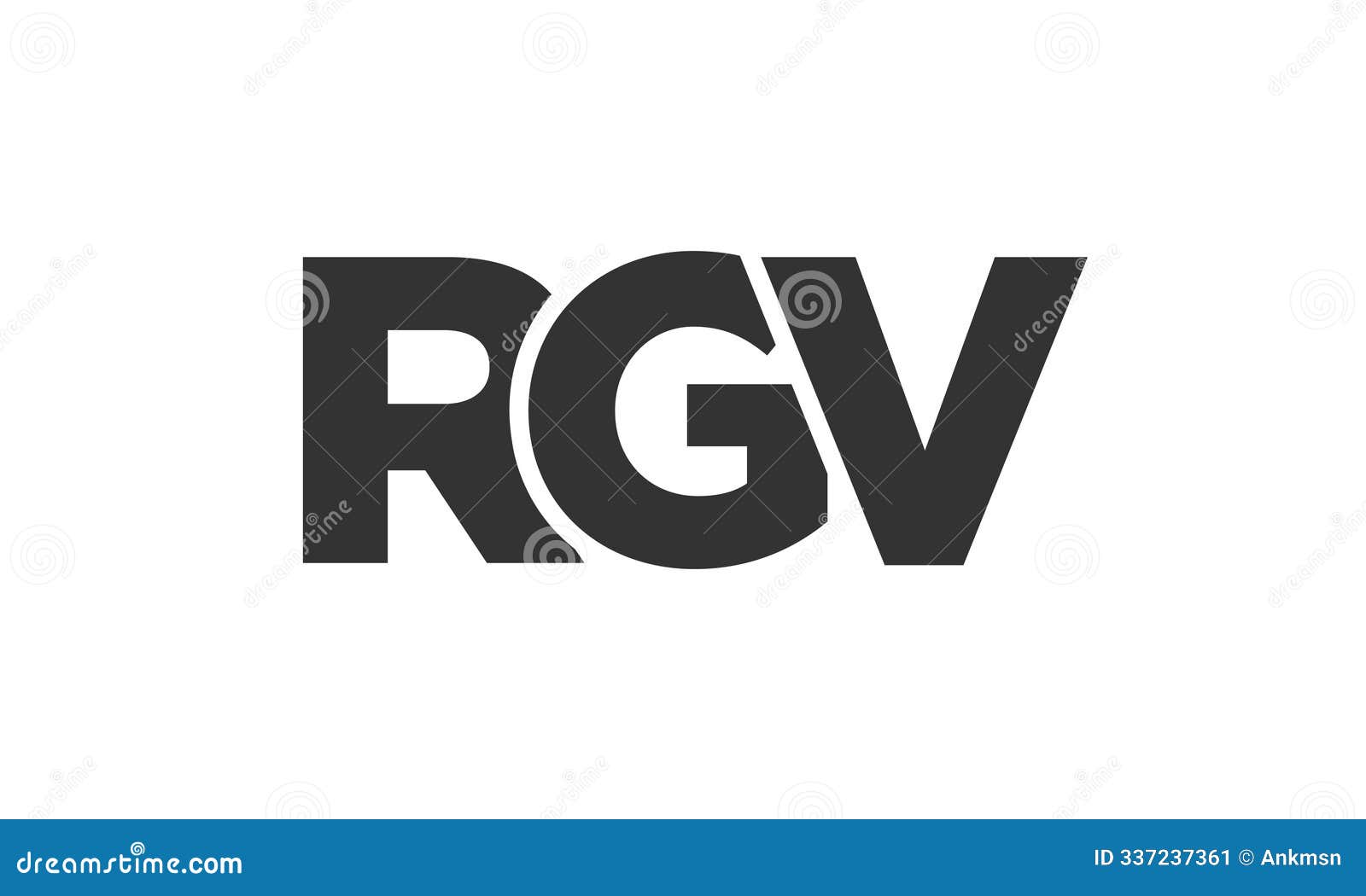 RGV Logo Design Template with Strong and Modern Bold Text. Initial ...
