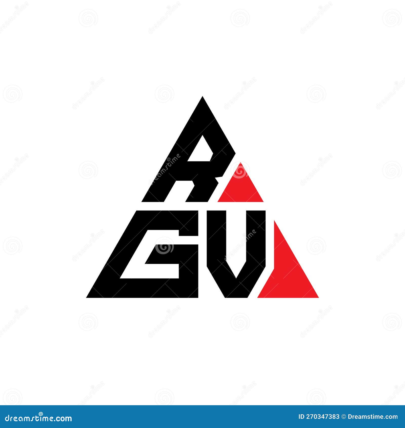 RGV Triangle Letter Logo Design with Triangle Shape. RGV Triangle Logo ...