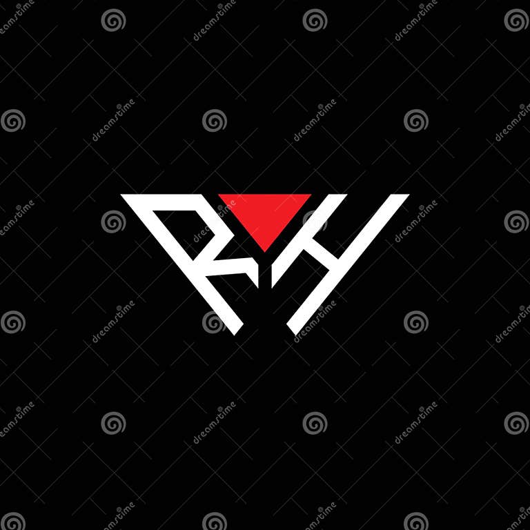RH Letter Logo Creative Design with Vector Graphic, RH Simple and ...