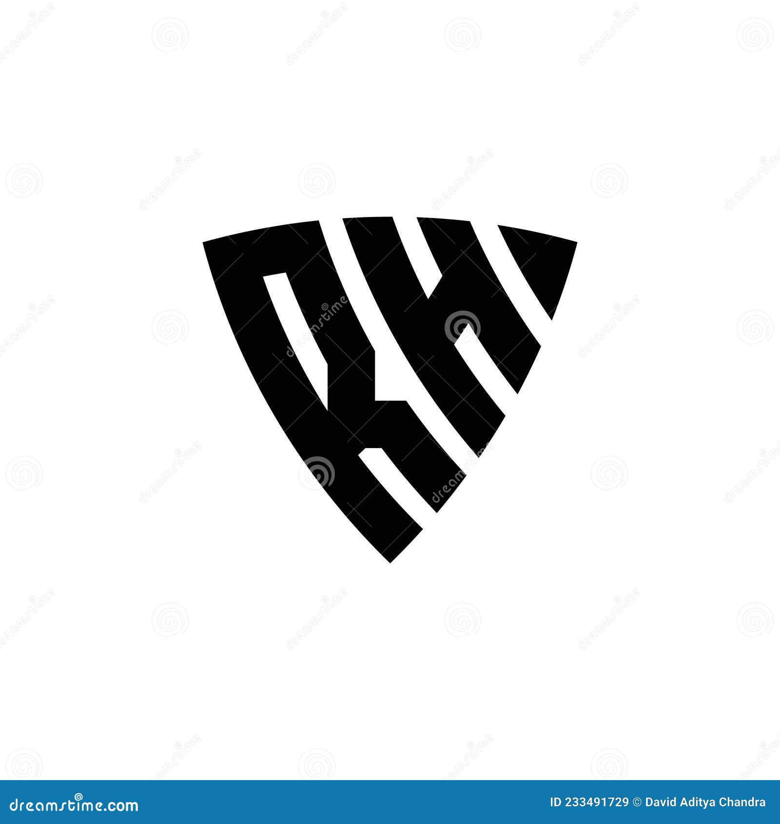 RH Logo Monogram Triangle Shield Style Stock Vector - Illustration of ...
