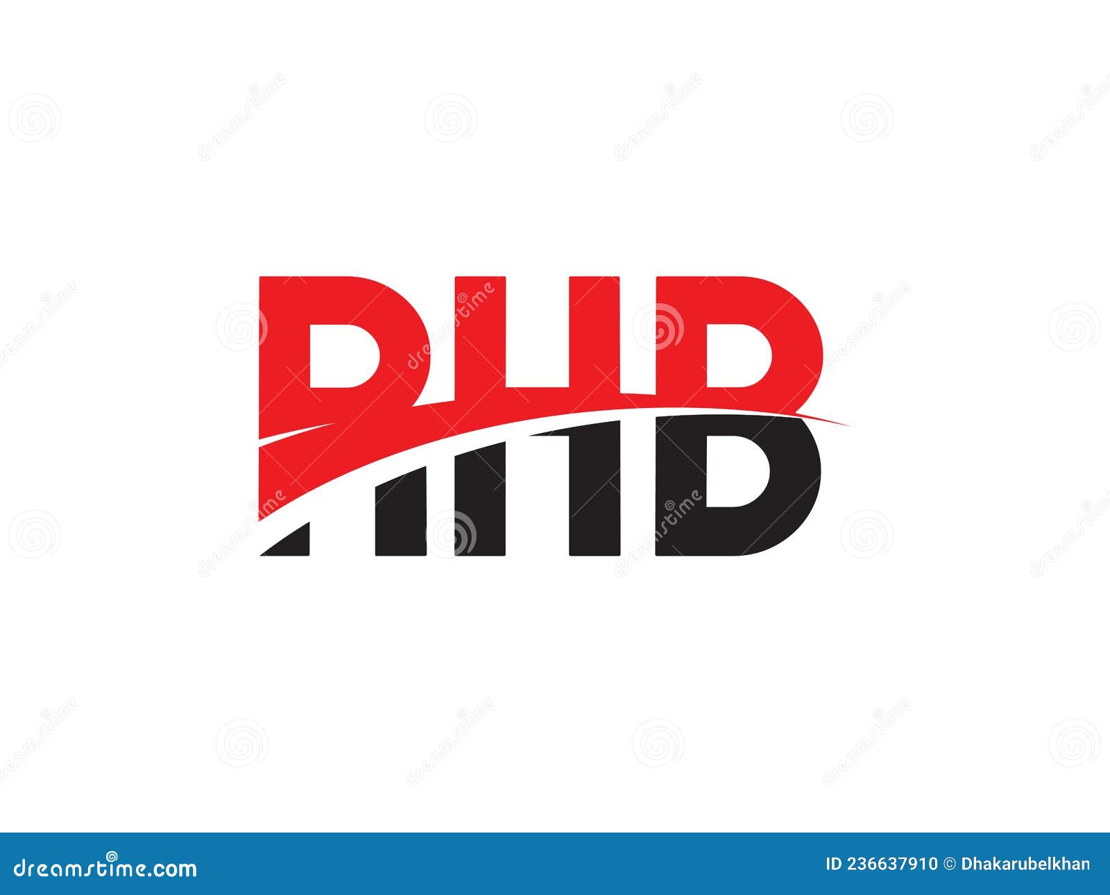 RHB Letter Initial Logo Design Vector Illustration Stock Vector ...
