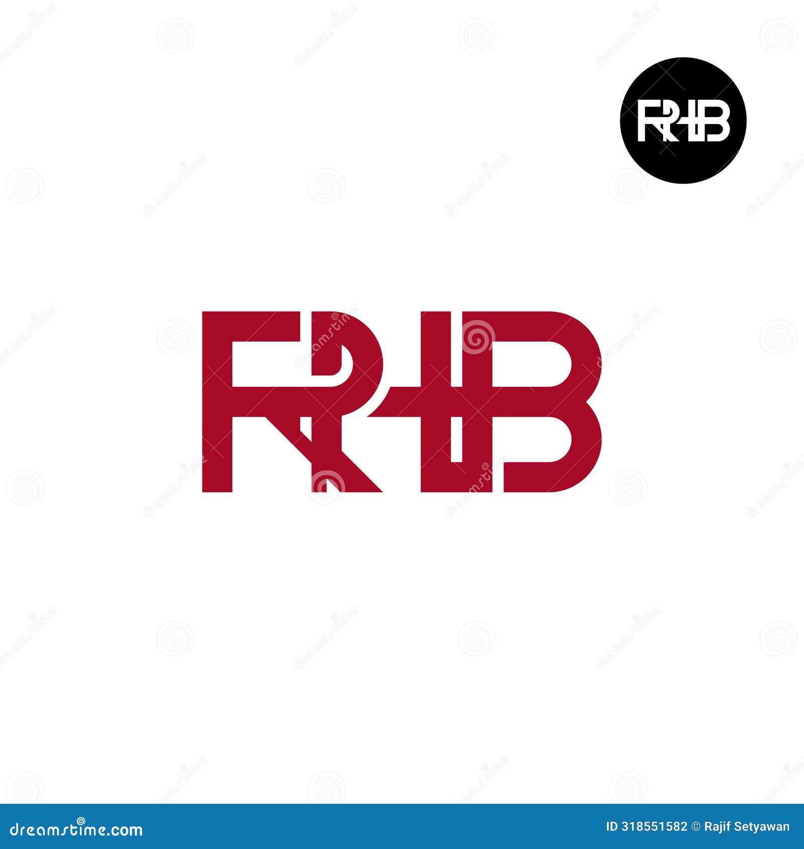 RHB Logo Letter Monogram Design Stock Vector - Illustration of letters ...