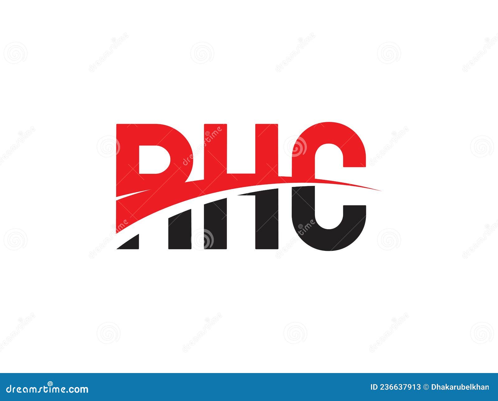 RHC Letter Initial Logo Design Vector Illustration Stock Vector ...