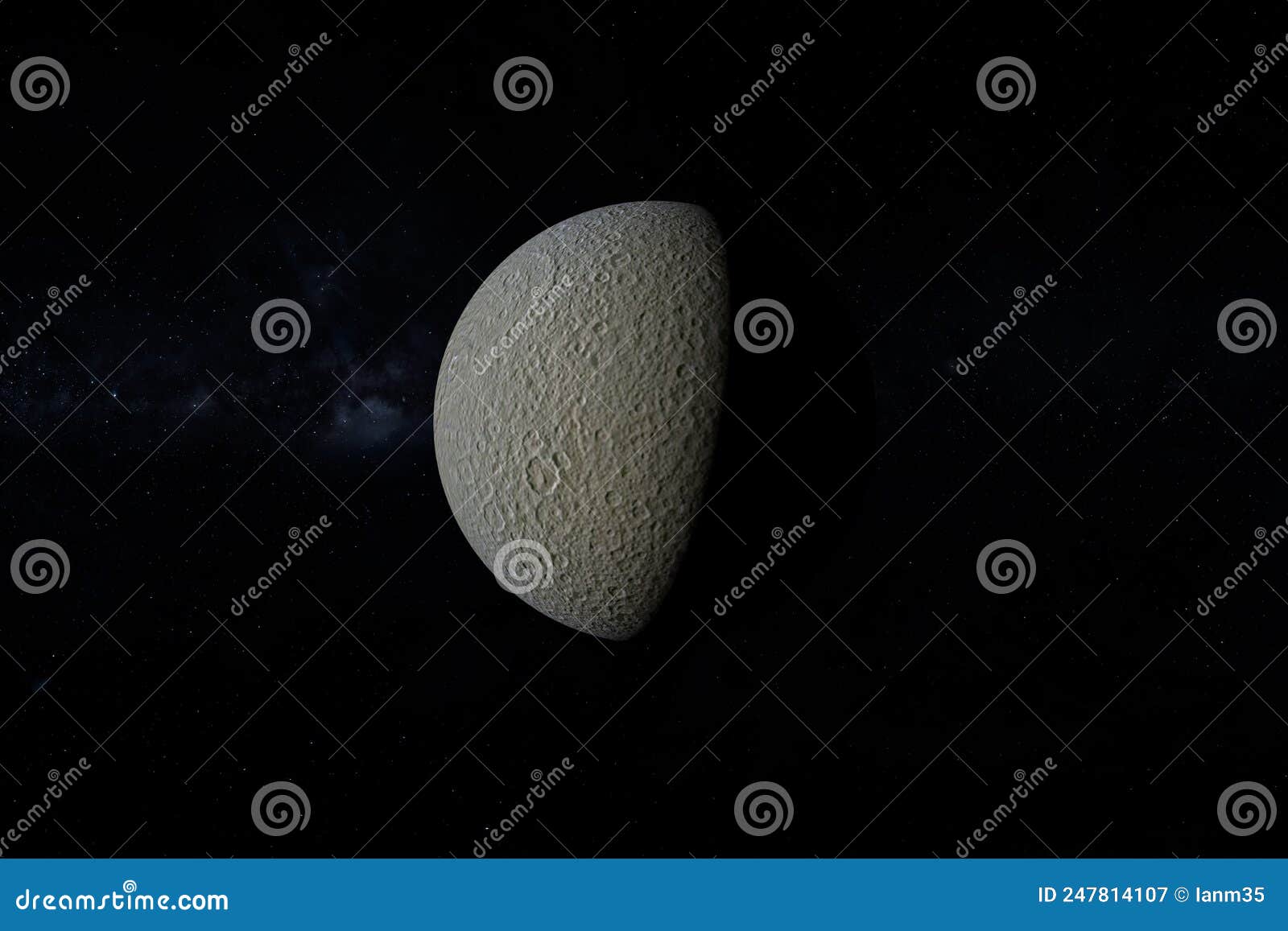 Iapetus, The Moon Of Saturn - Solar System Stock Photo | CartoonDealer ...