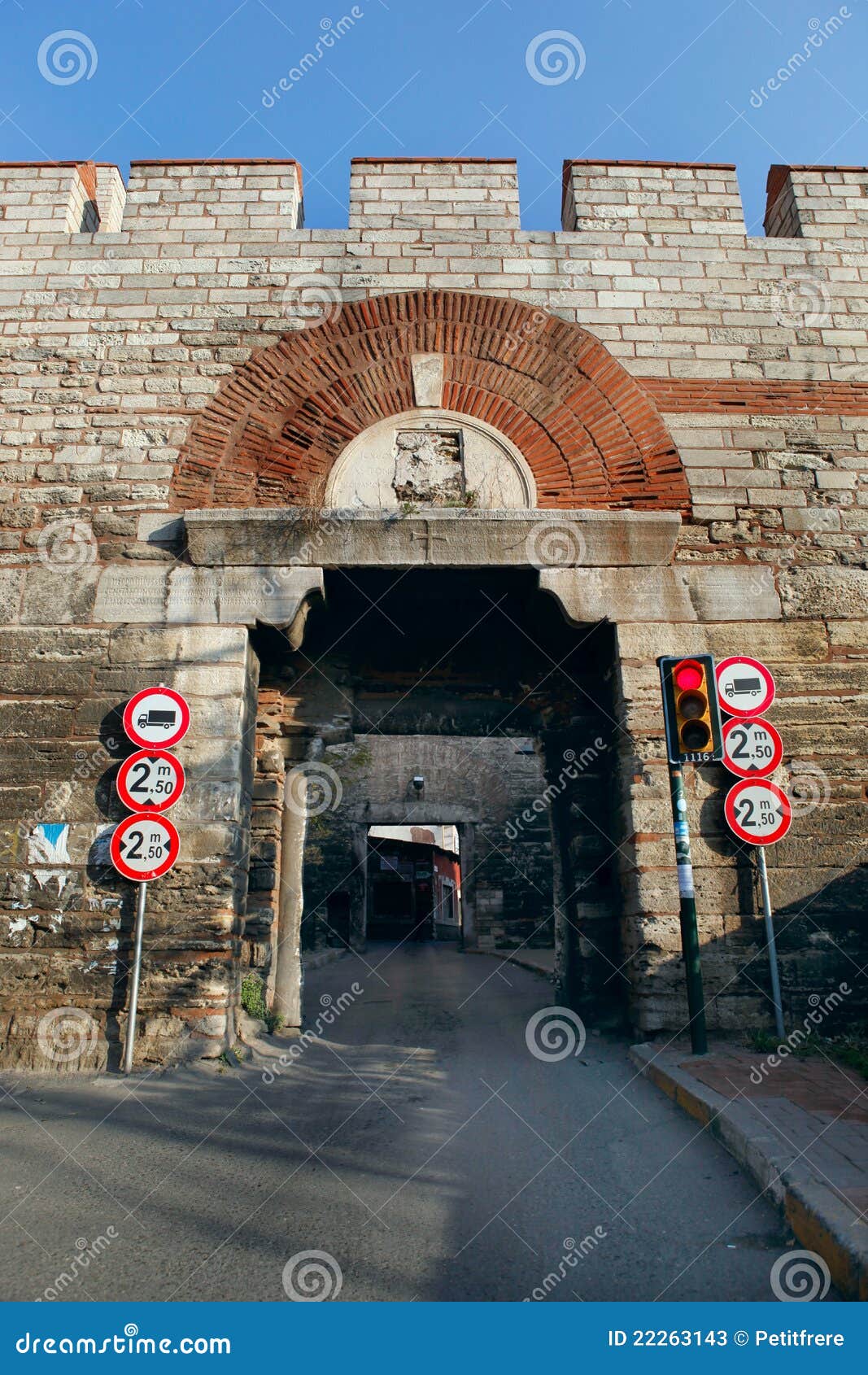 Rhegion Gate in Istanbul stock image. Image of ancient - 22263143