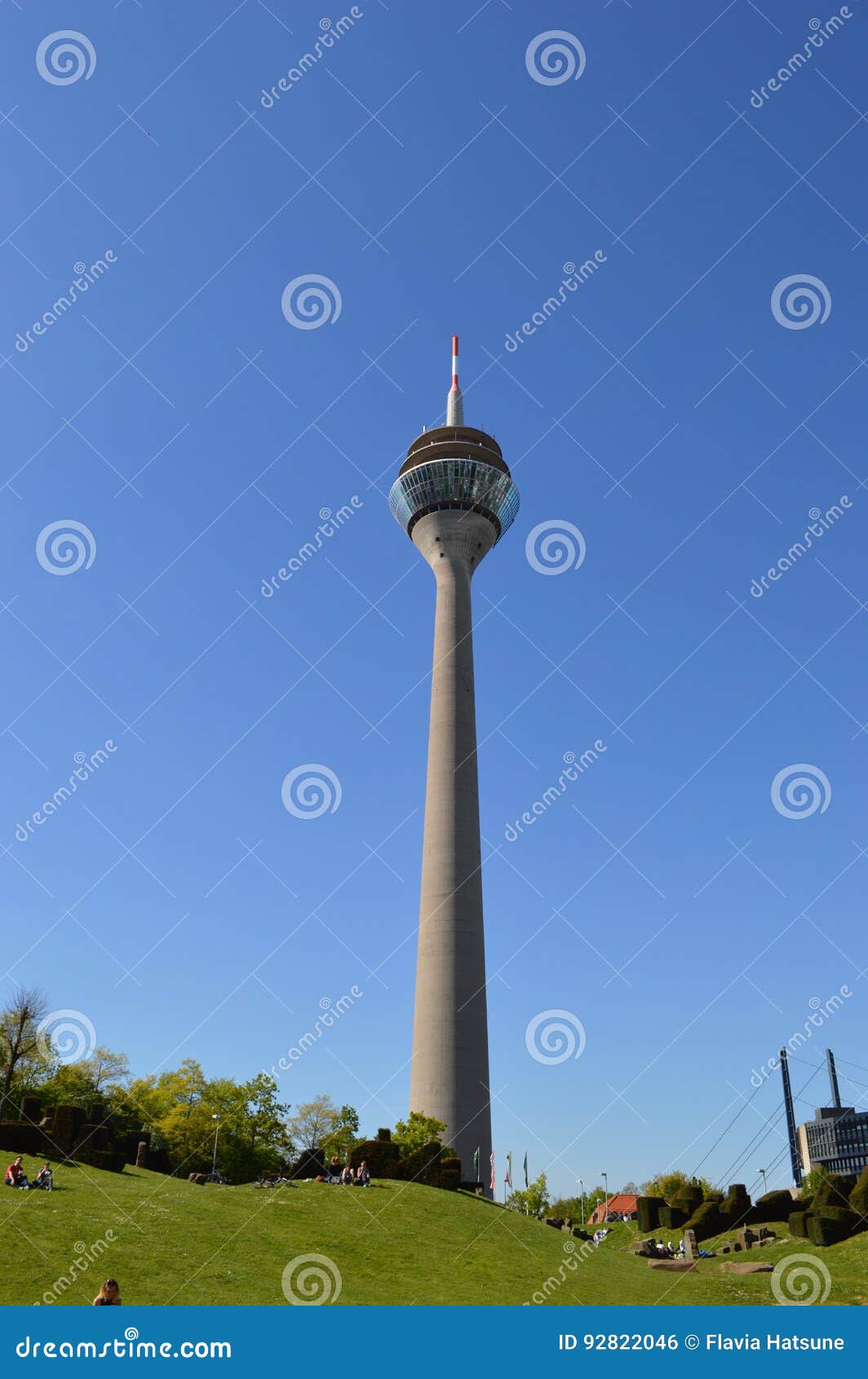 Rhein tower in Dusseldorf stock photo. Image of germany - 92822046