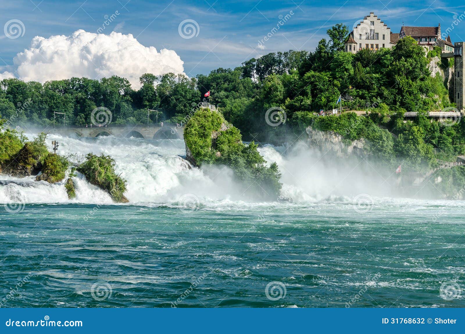 Rheinfall. foto de archivo. Imagen de grande, viaje, europa - 31768632