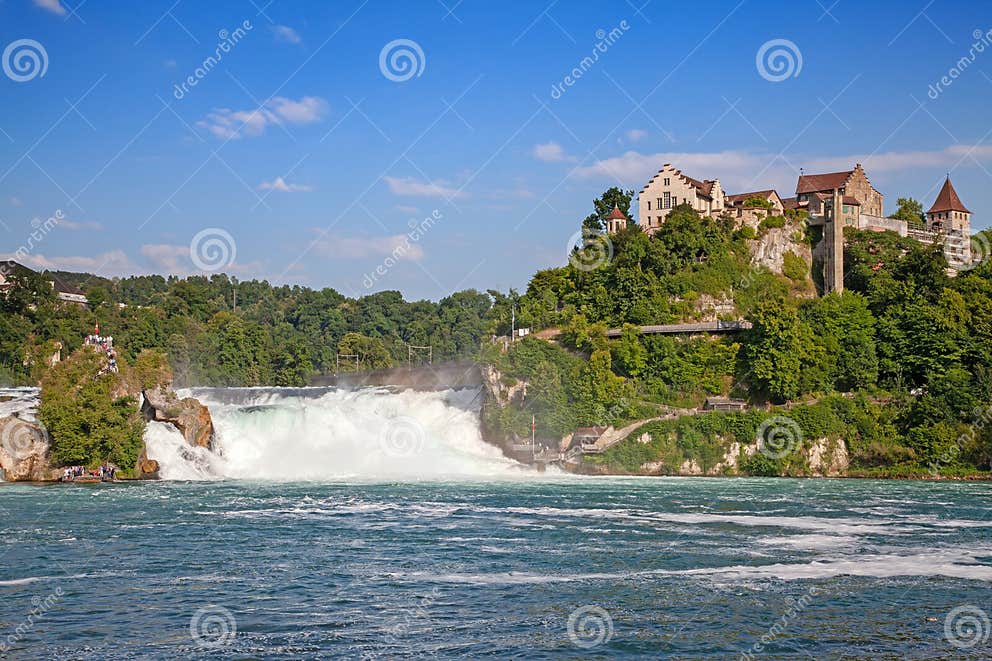 Rheinfall stock image. Image of fort, environment, rheinfall - 295322561
