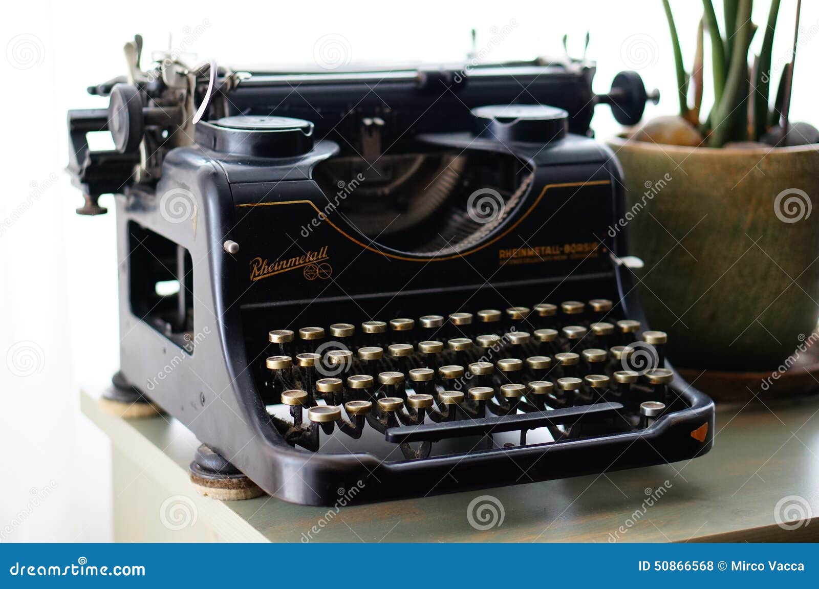 Rheinmetall Classic Metal Vintage Typewriter Editorial Image ...