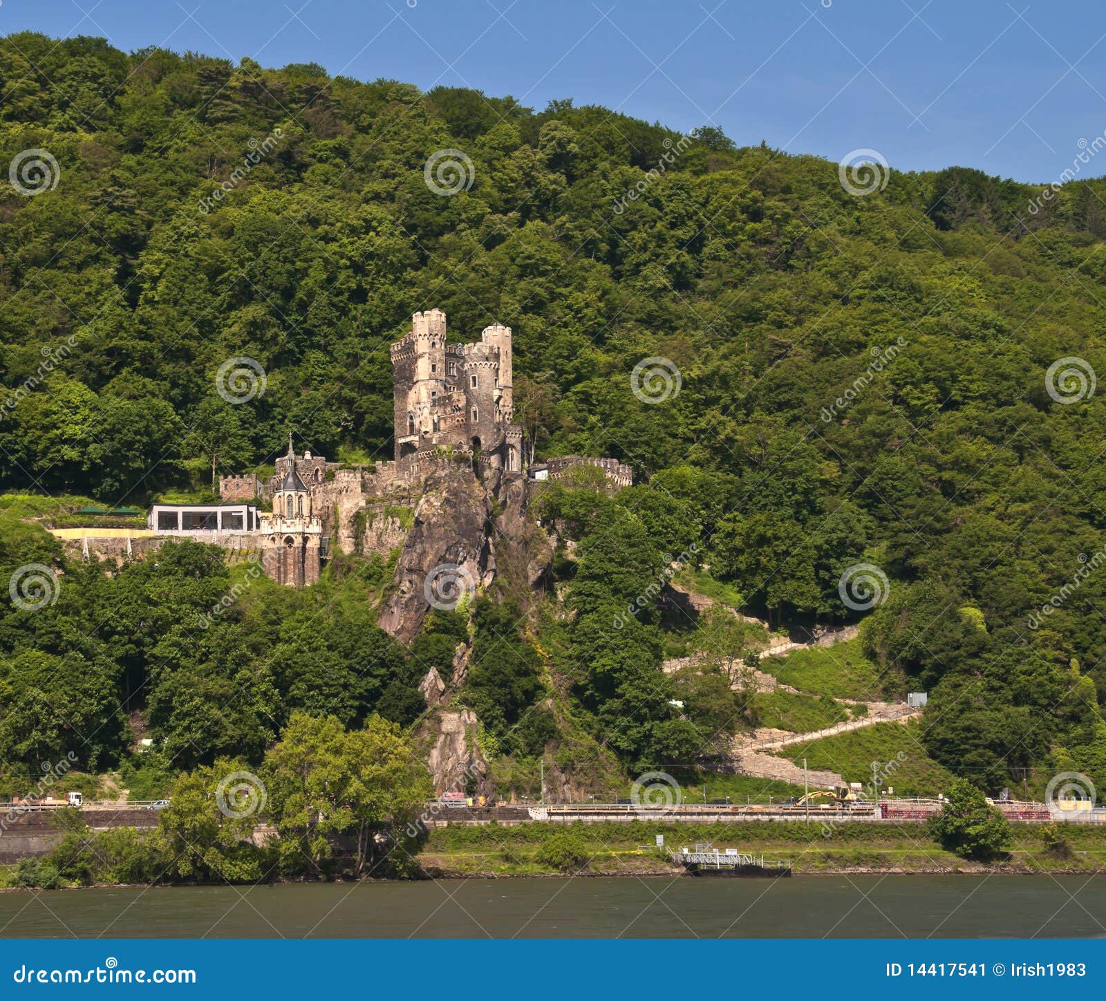 Rheinstein Castle in Famous Rhine Valley Stock Image - Image of romance ...