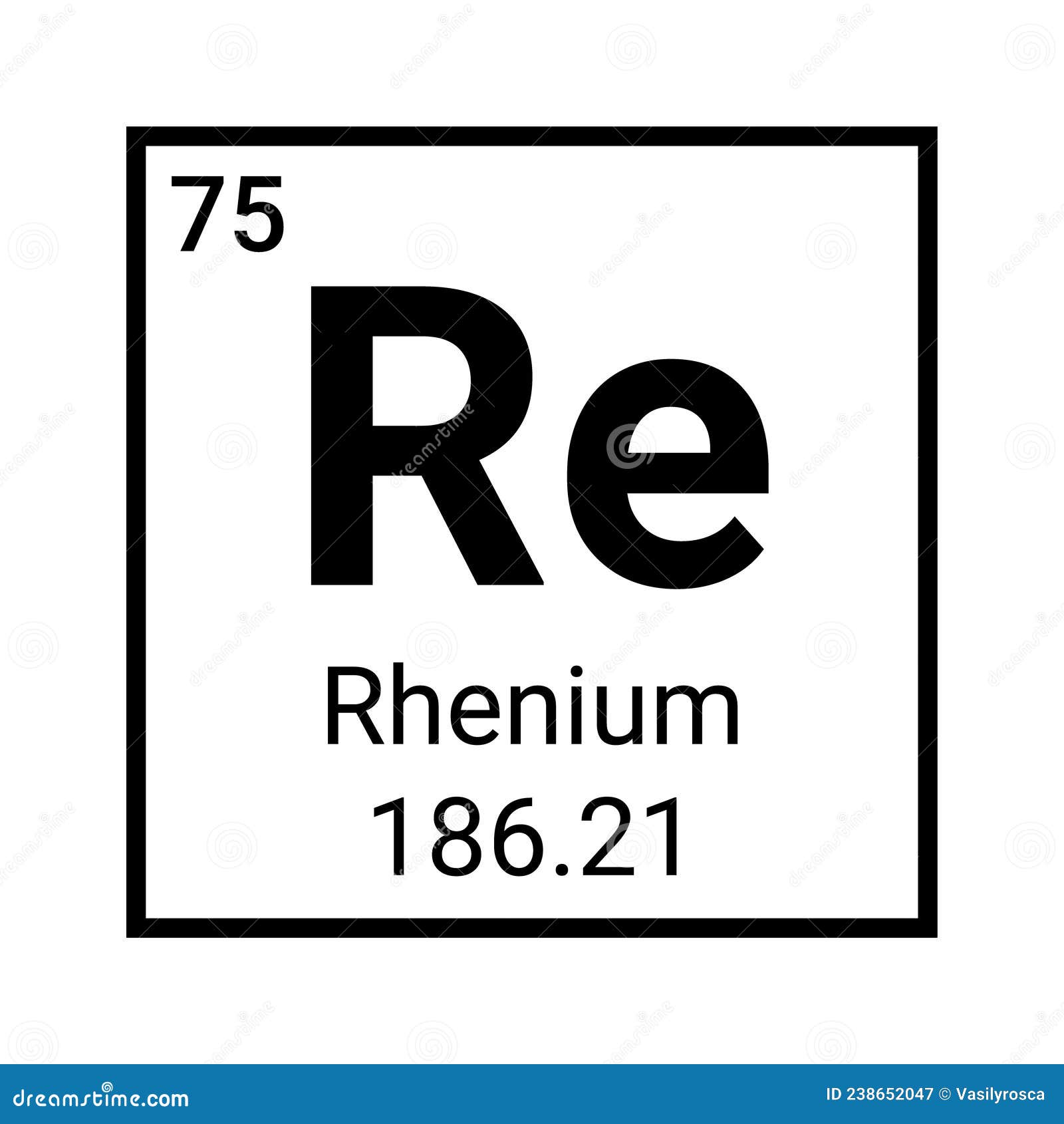 Rhenium Symbol. Chemical Element Of The Periodic Table. Vector Stock ... Rhenium Symbol. Chemical Element Of The Periodic Table. Vector Stock ...