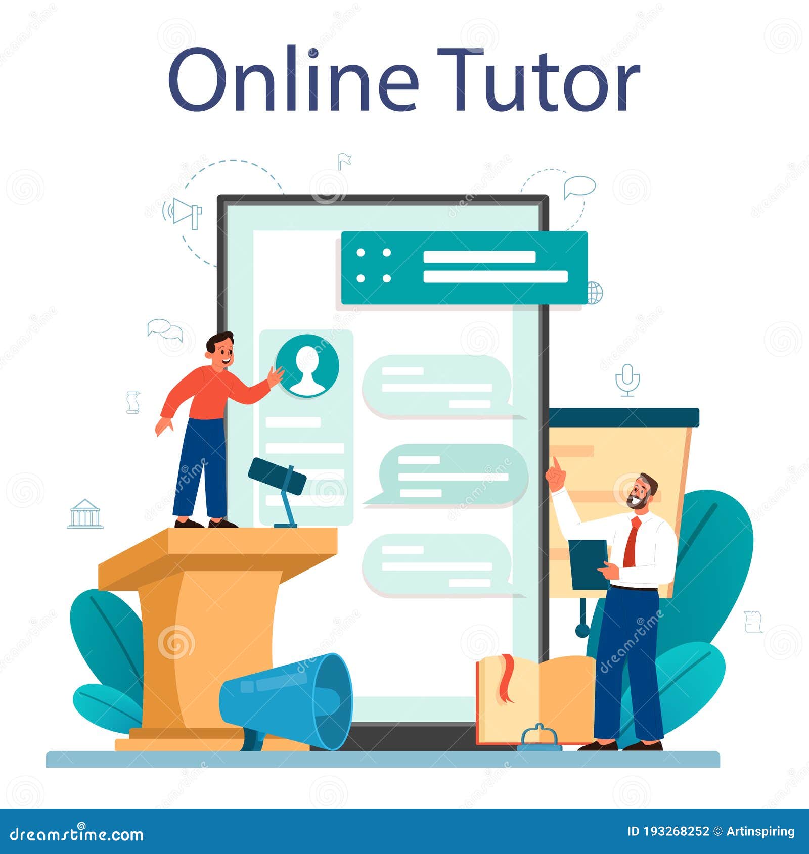 Rhetoric or Elocution School Class Online Service or Platform. Voice ...