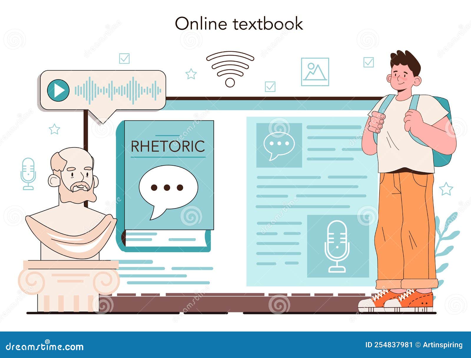 Rhetoric School Class Online Service or Platform. Students Training ...