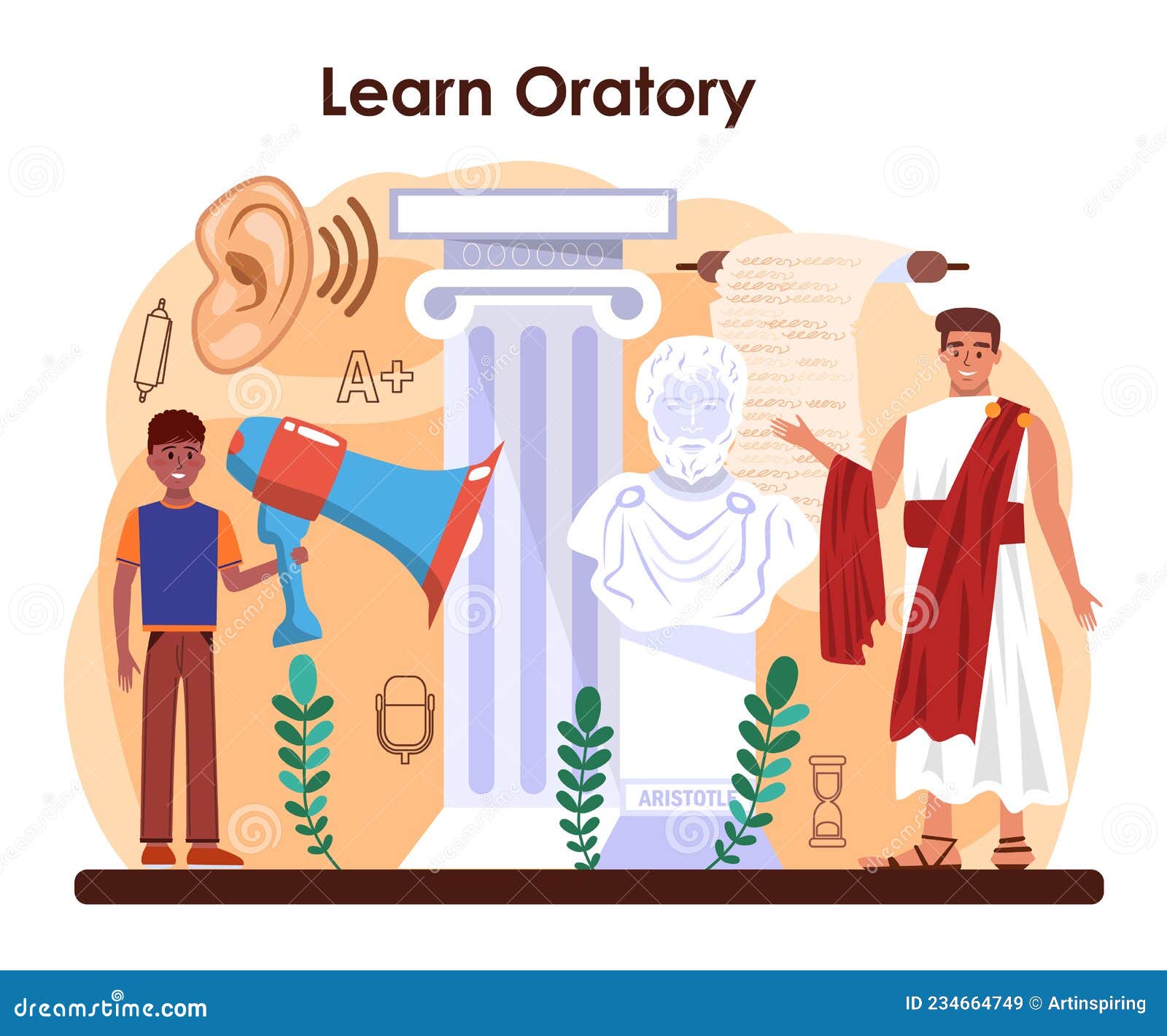 Rhetoric School Class. Students Training Public Speaking and Debates ...