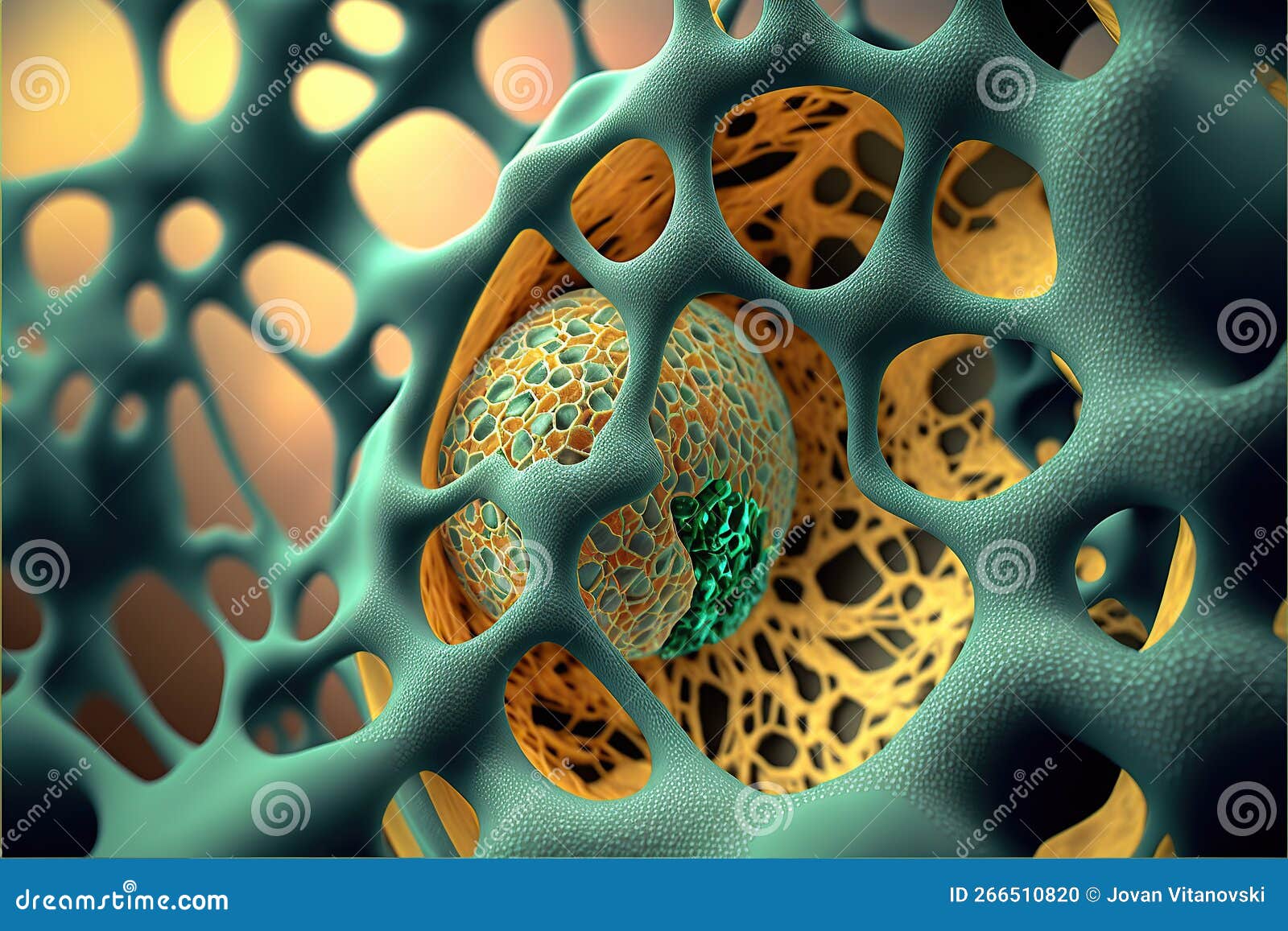 Rheumatoid Arthritis Under Microscope View. Stock Illustration ...
