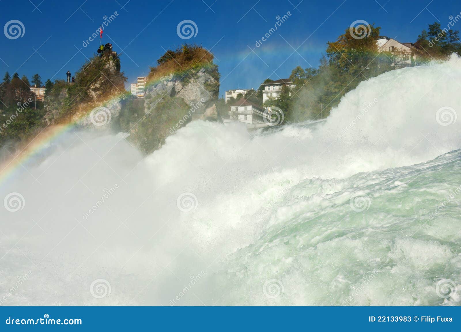 Rhine Falls stock image. Image of rock, dangerous, rhine - 22133983