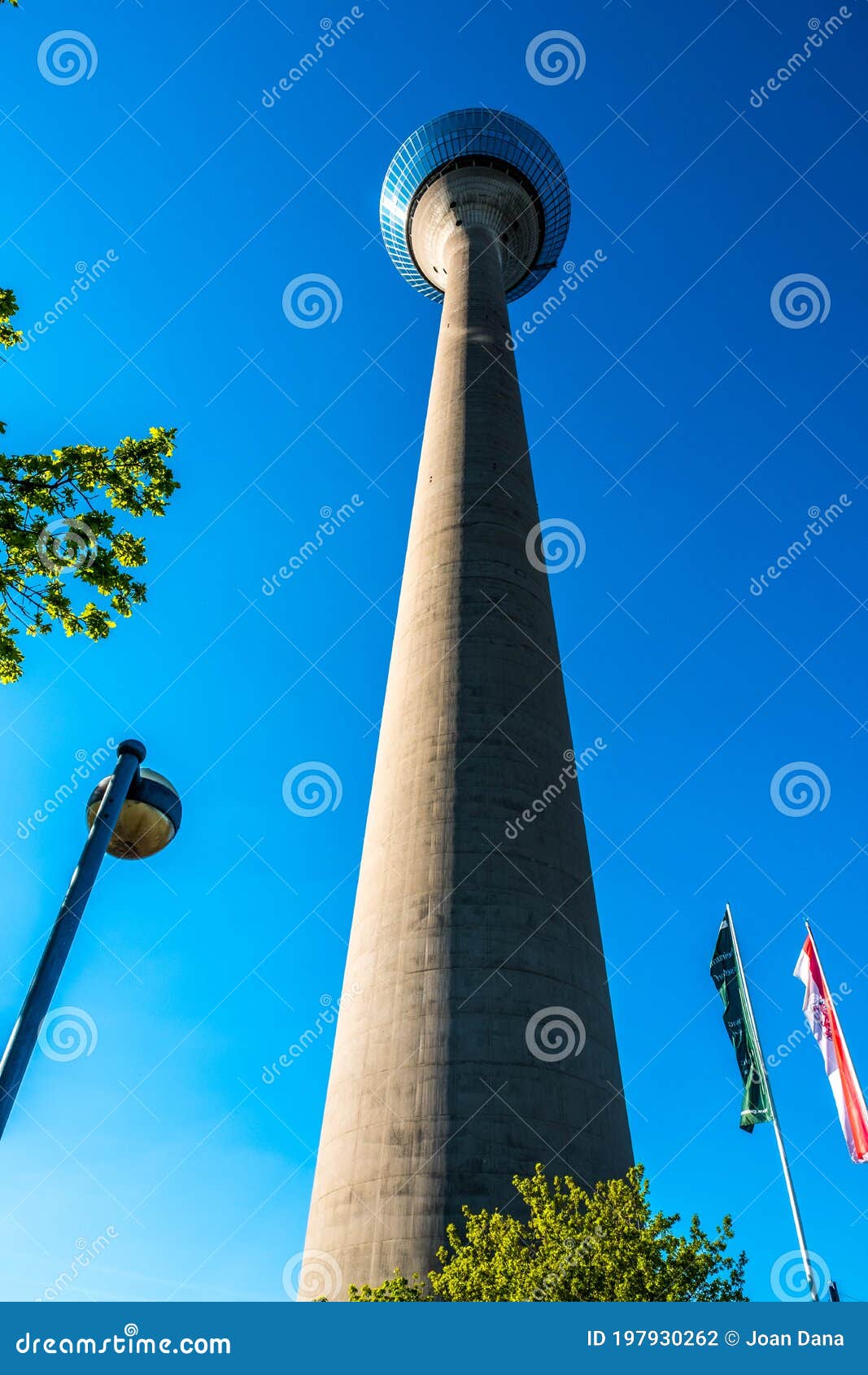 Rhine Tower in Dusseldorf, Germany Stock Photo - Image of tourism ...
