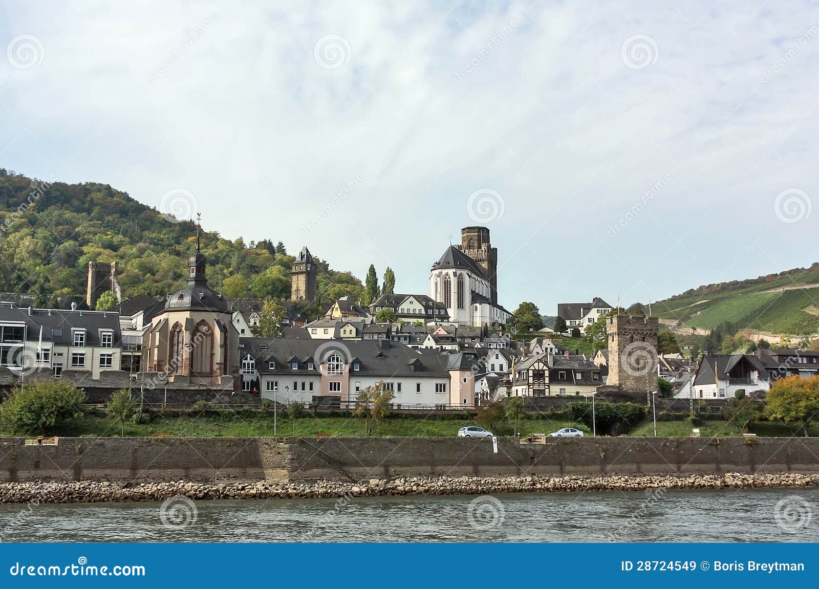 Rhine Valley, Germany stock image. Image of wine, landscape - 28724549