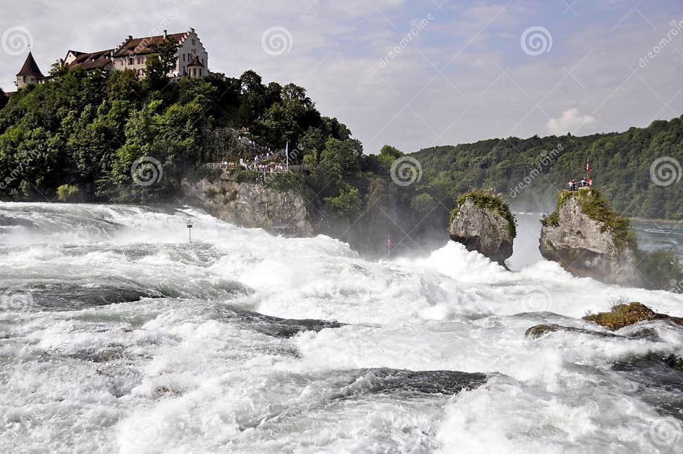 Rhine waterfalls stock image. Image of breathtaking, natural - 15696123
