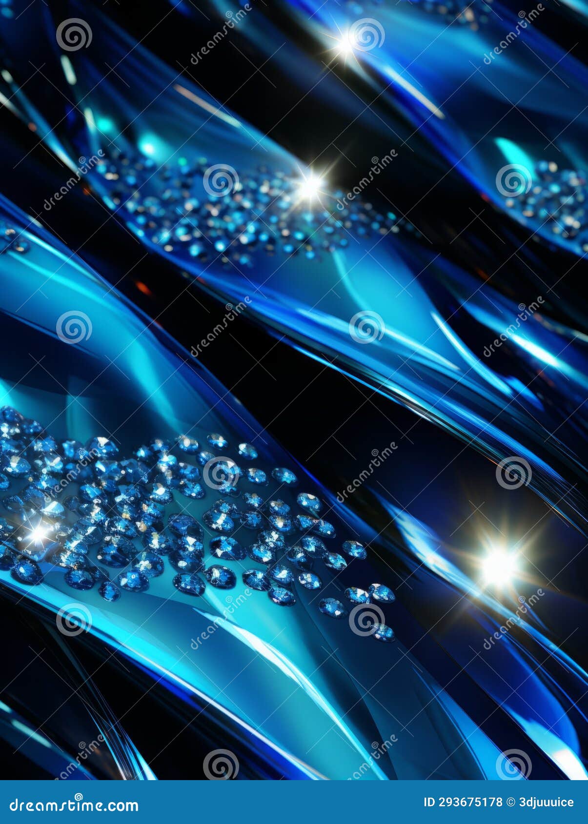 Rhinestones Creative Abstract Wavy Texture. Stock Illustration ...