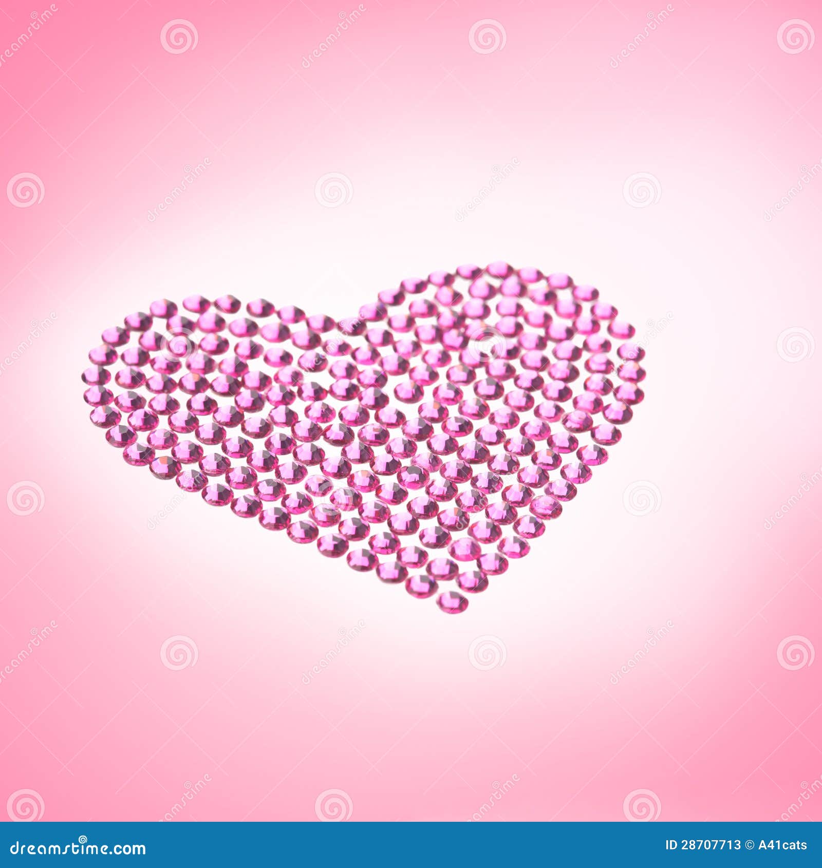 Rhinestones in Form of a Heart Stock Image - Image of jewelery, stone ...
