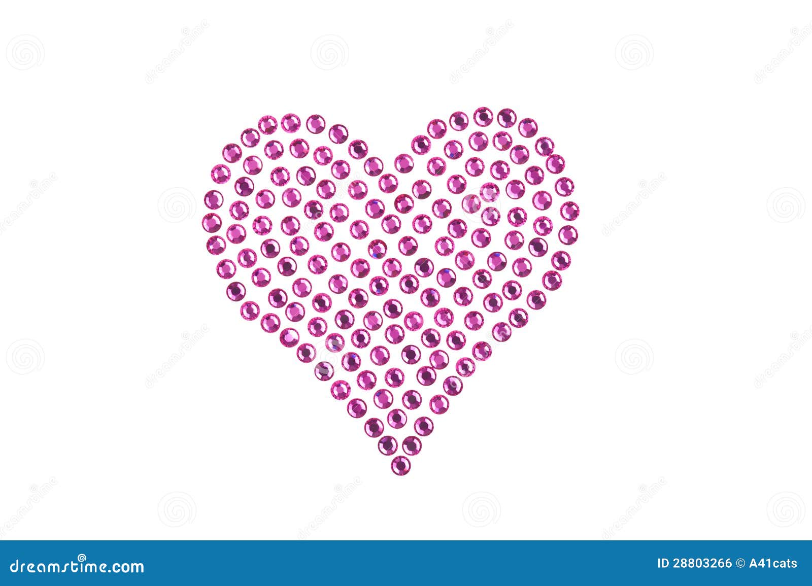 Rhinestones in Form of a Heart Stock Photo - Image of bling, shiny ...
