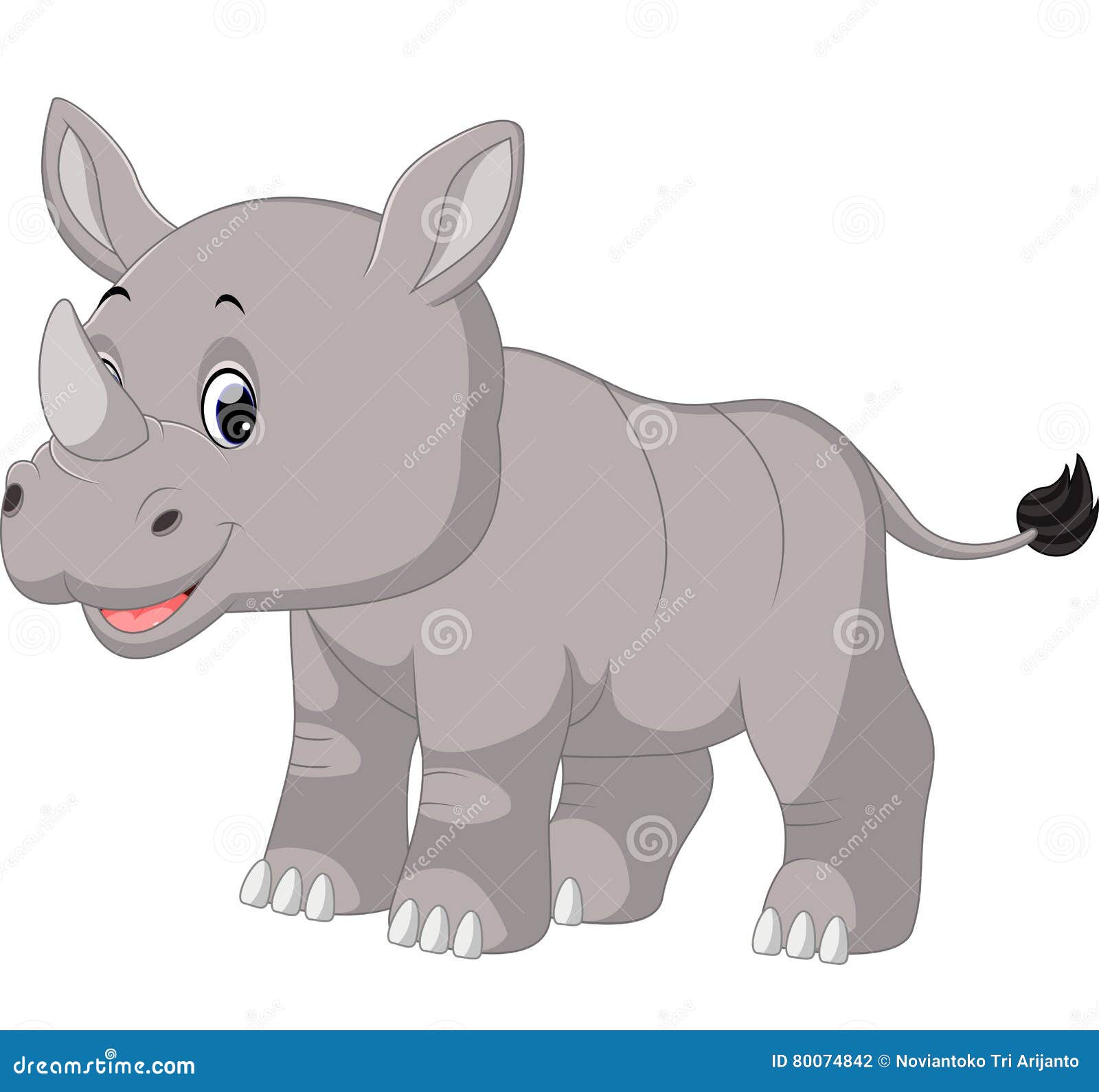 Rhino. Vector Illustration | CartoonDealer.com #52870222