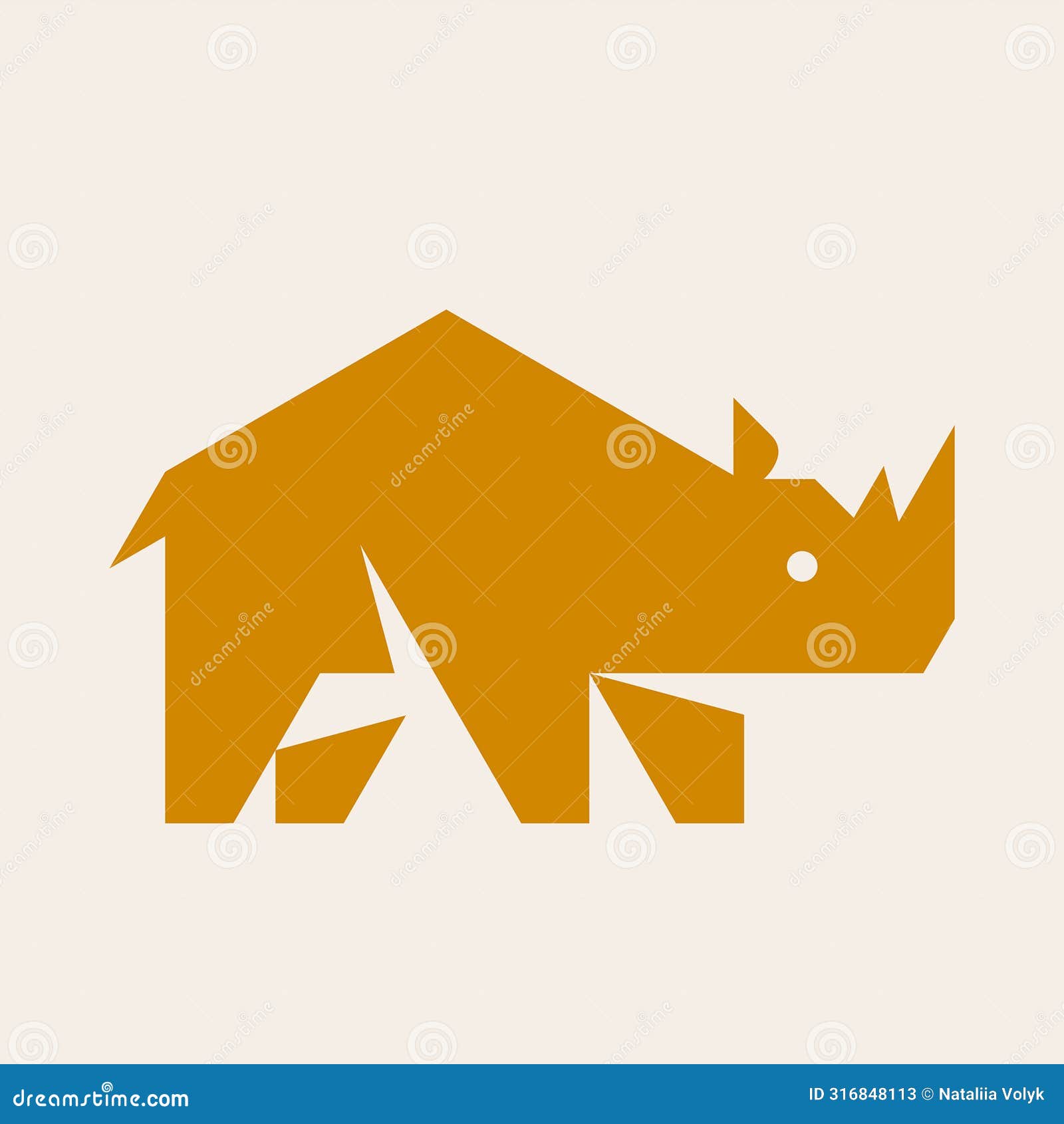 Rhino logo stock vector. Illustration of silhouette - 316848113