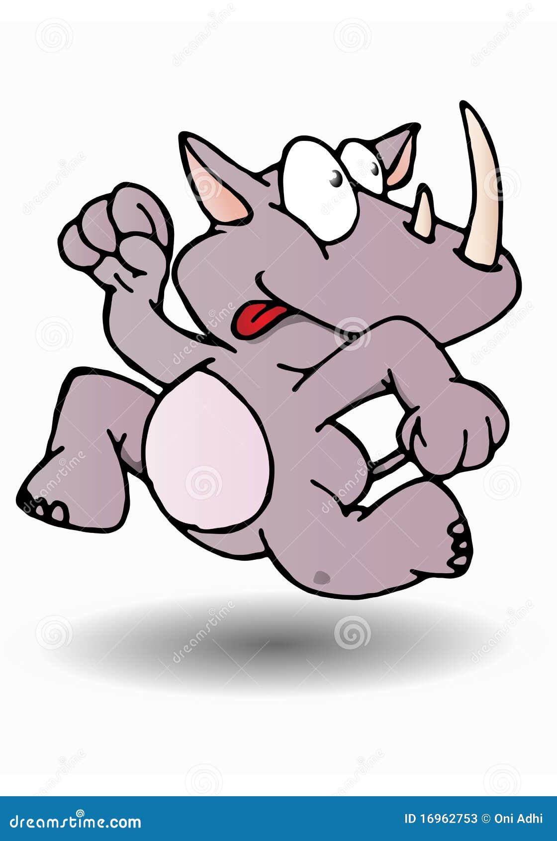 Rhino run stock illustration. Illustration of children - 16962753