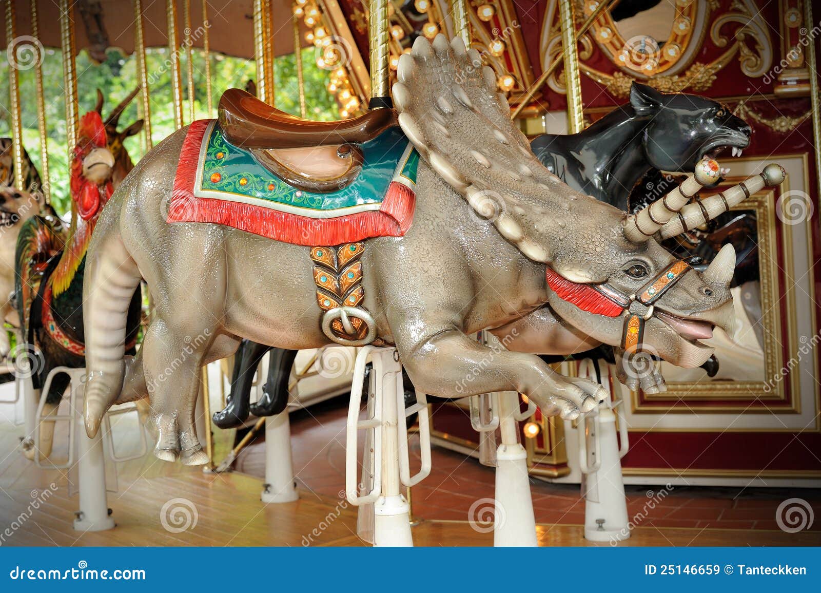 Rhinoceros circus stock image. Image of amusement, amuse - 25146659