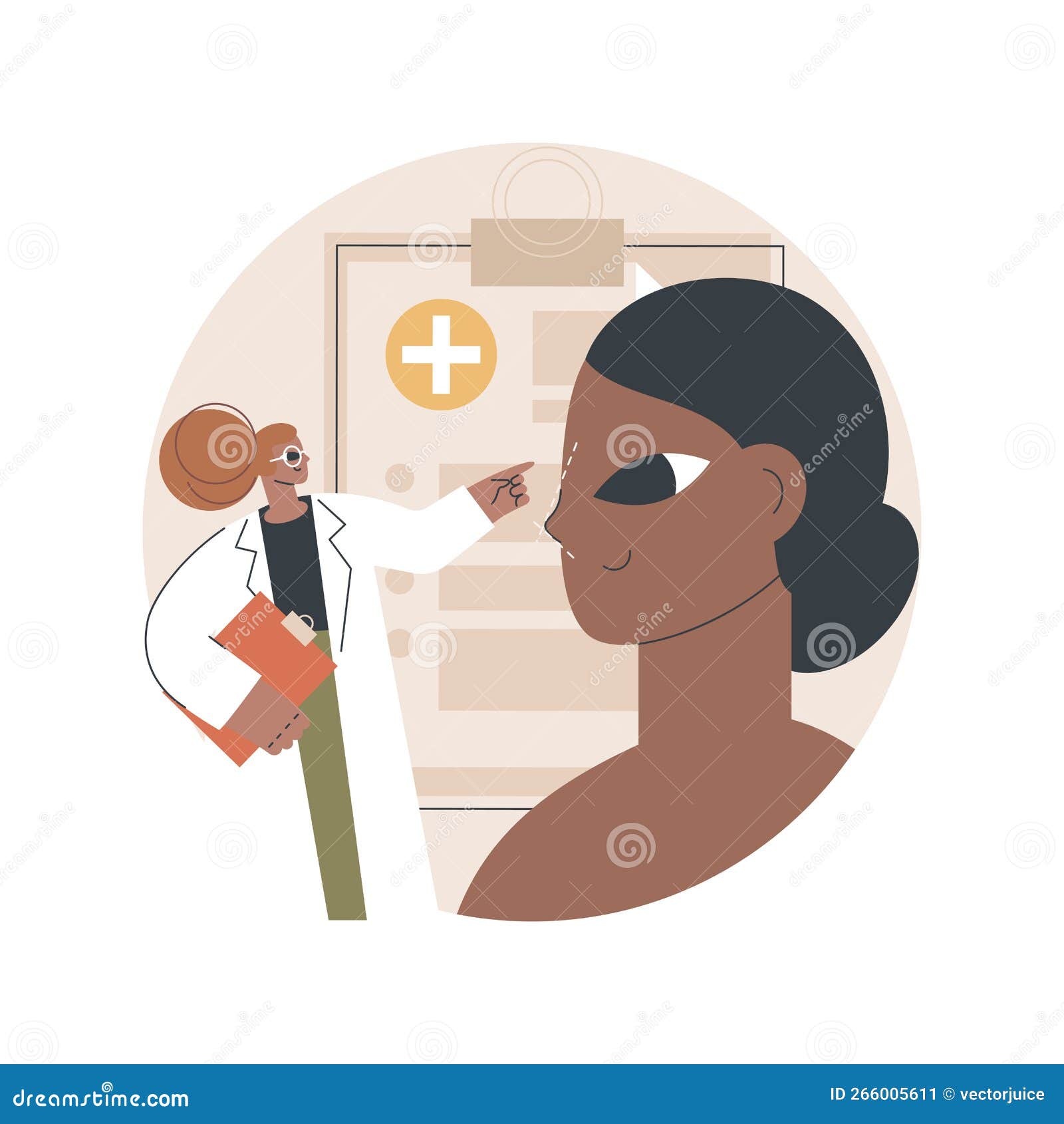 Rhinoplasty Abstract Concept Vector Illustration Stock Vector ...