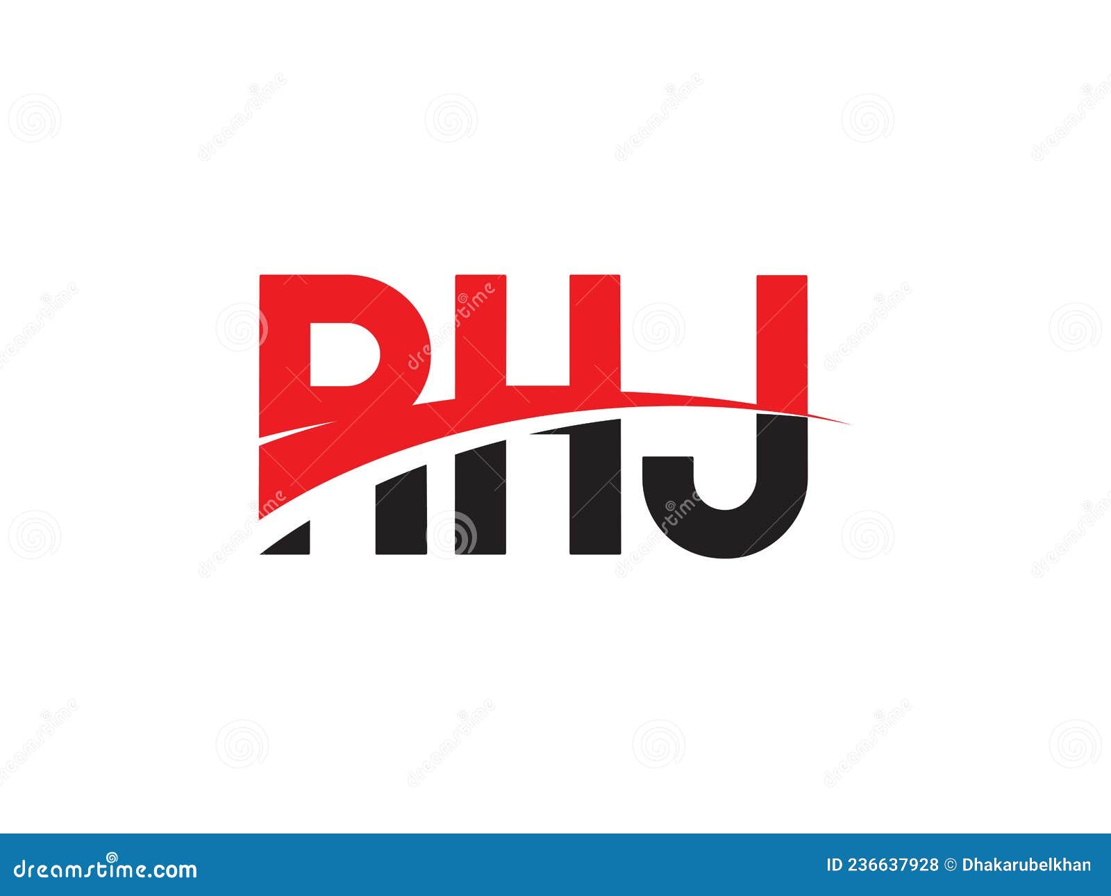 RHJ Letter Initial Logo Design Vector Illustration Stock Vector ...
