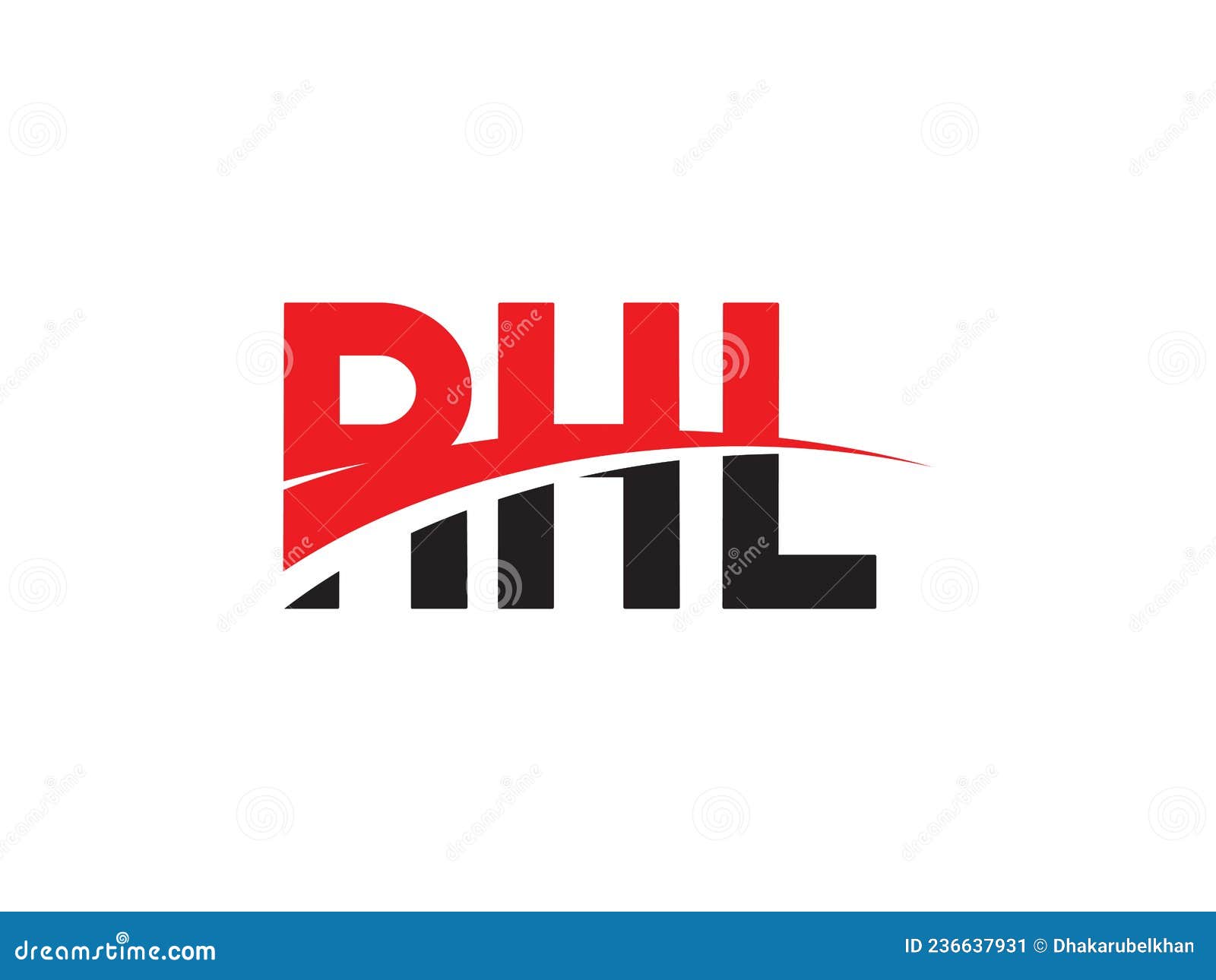 RHL Letter Initial Logo Design Vector Illustration Stock Vector ...