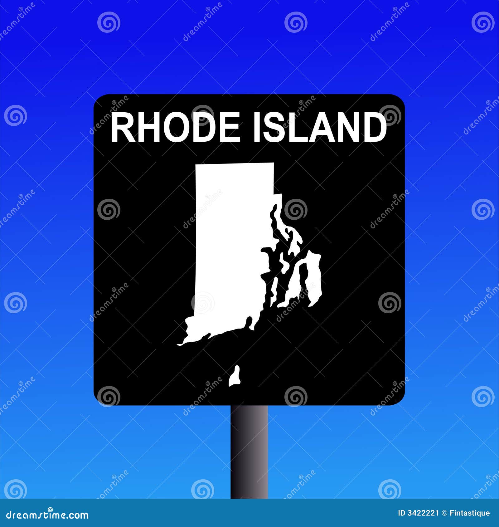 Rhode Island highway sign stock vector. Illustration of state - 3422221