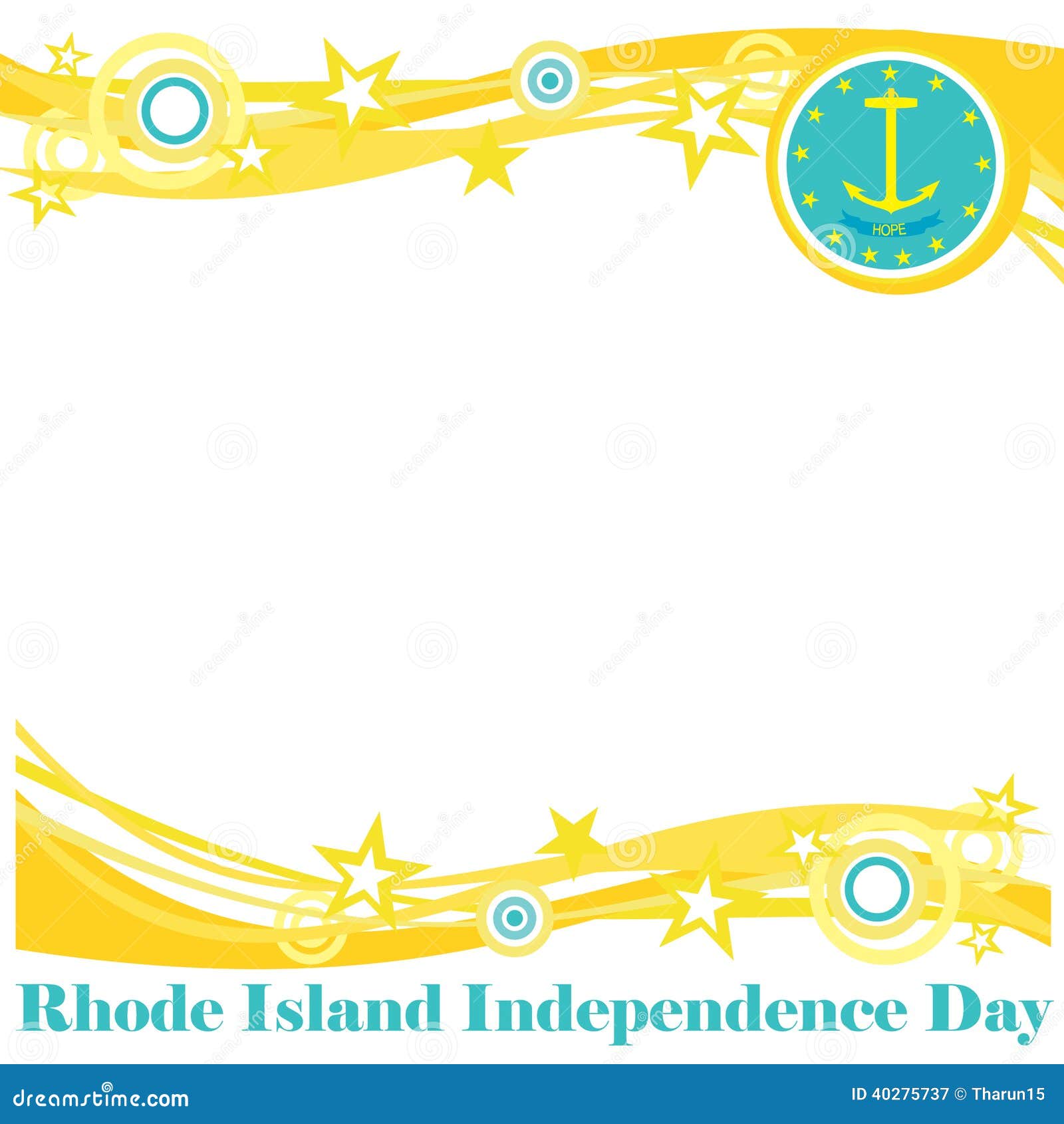 Rhode Island Independence Day Stock Illustration - Illustration of hope ...