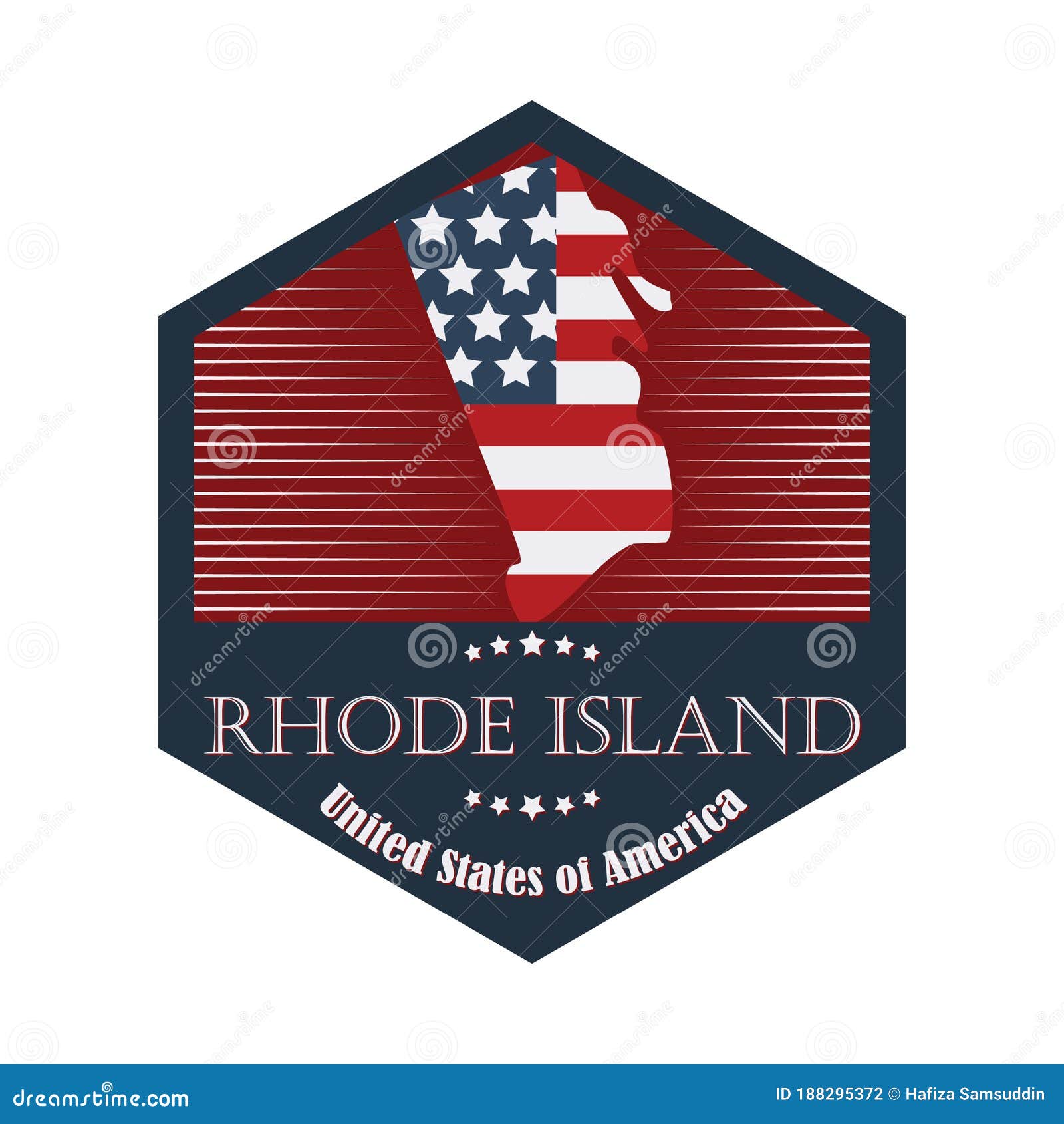 Rhode Island Label. Vector Illustration Decorative Design Stock Vector ...