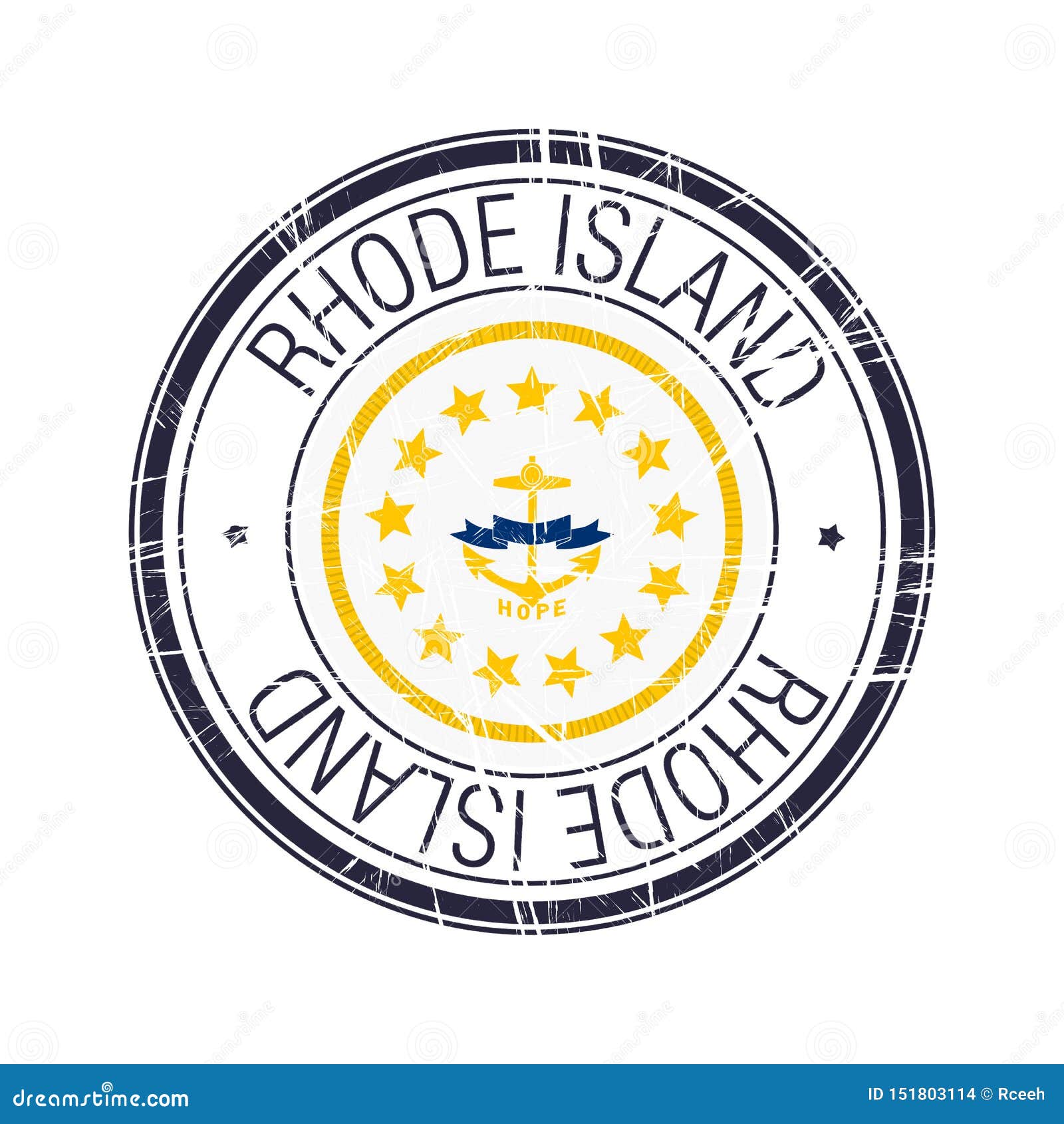 Rhode Island rubber stamp stock vector. Illustration of retro - 151803114