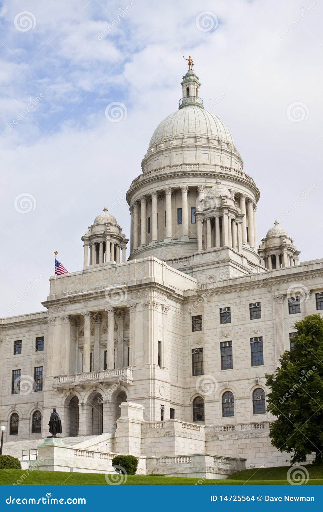 Rhode Island State House and Capitol Building Stock Photo - Image of ...