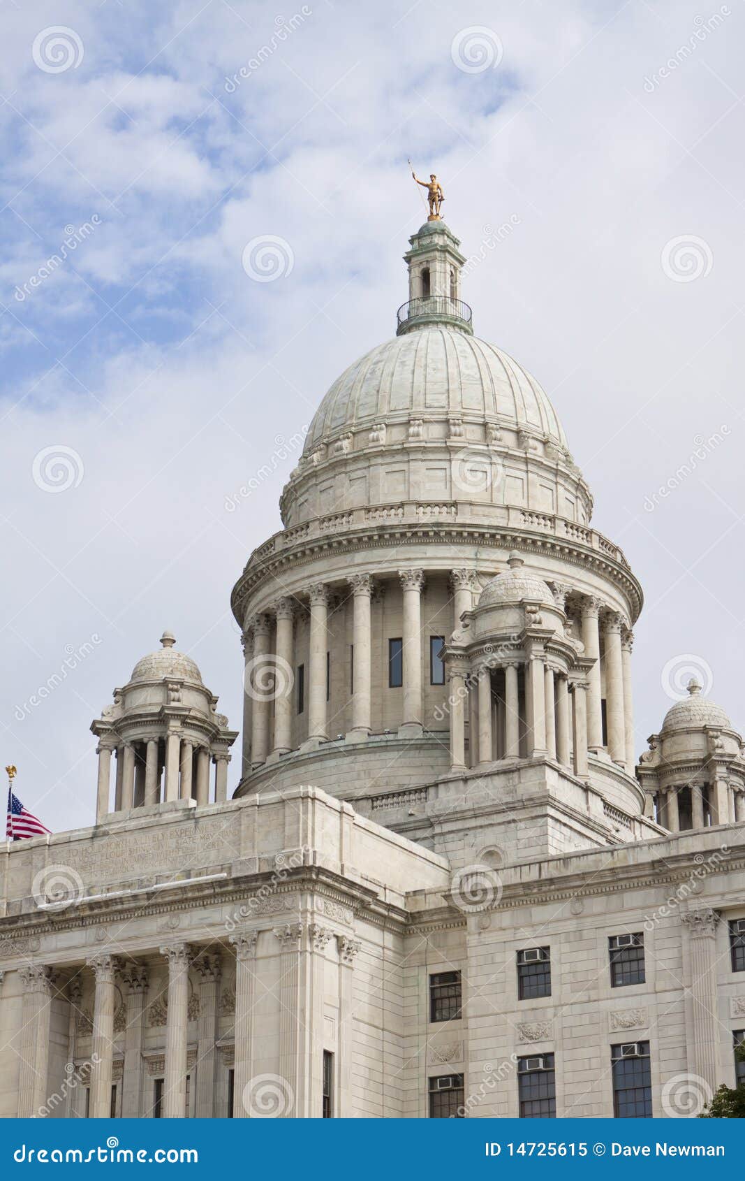 Rhode Island State House and Capitol Building Stock Image - Image of ...
