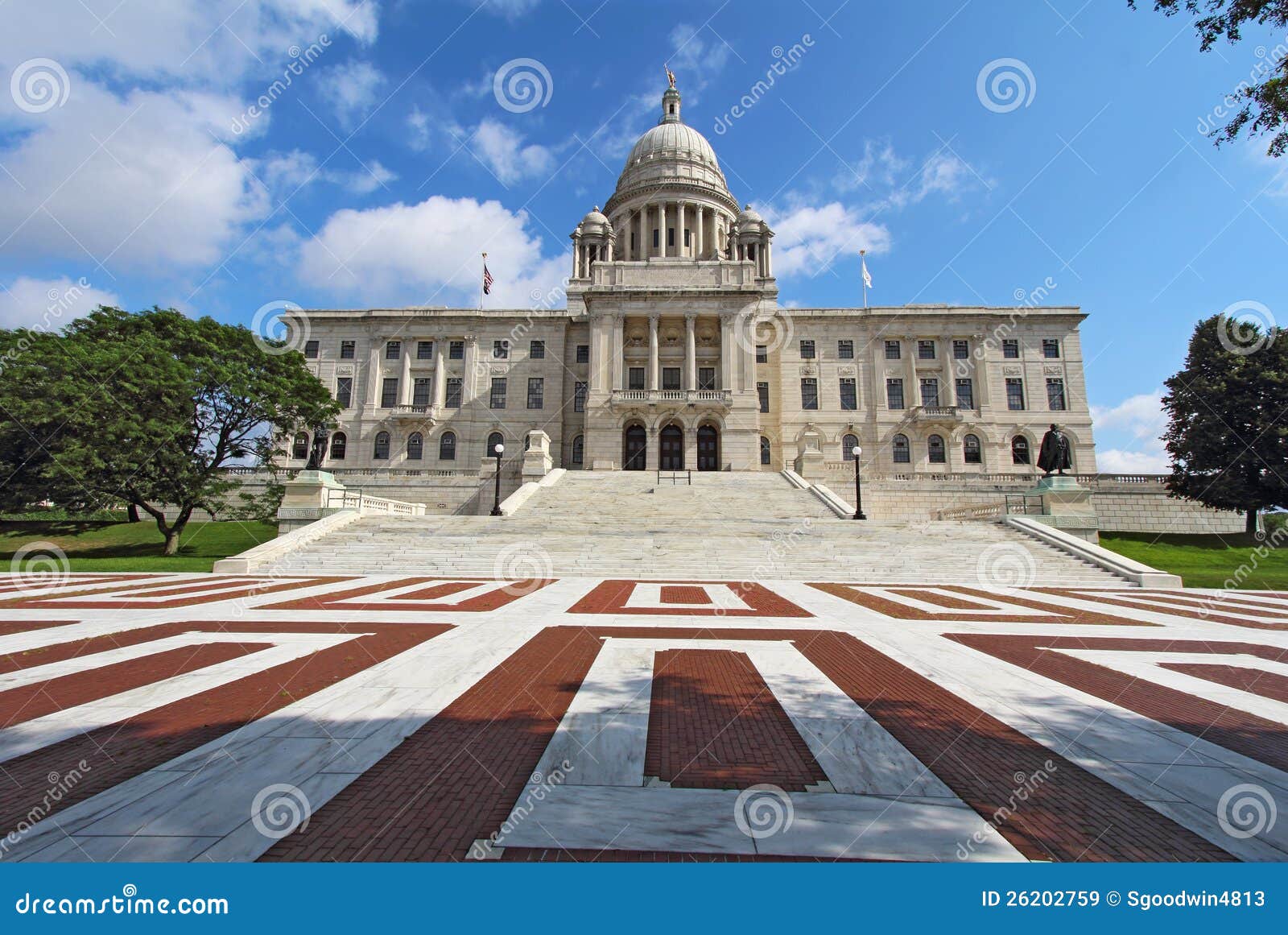 The Rhode Island State House on Capitol Hill Stock Image - Image of ...