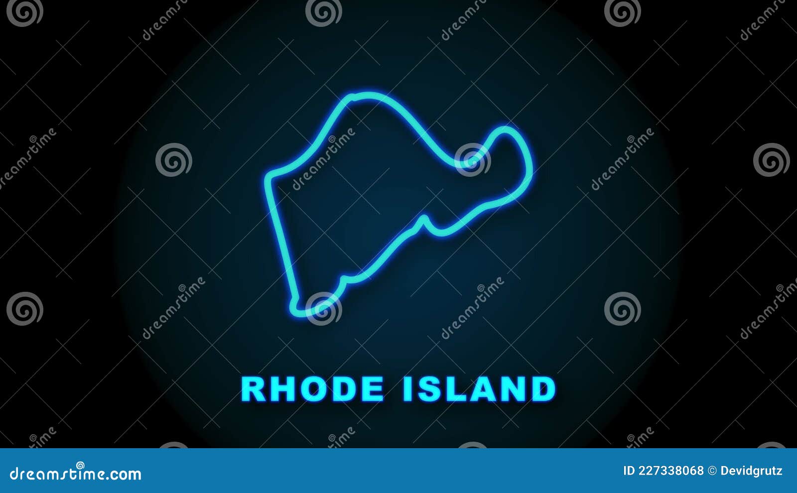 Rhode Island State Map Outline Animation. Motion Graphics. Stock ...