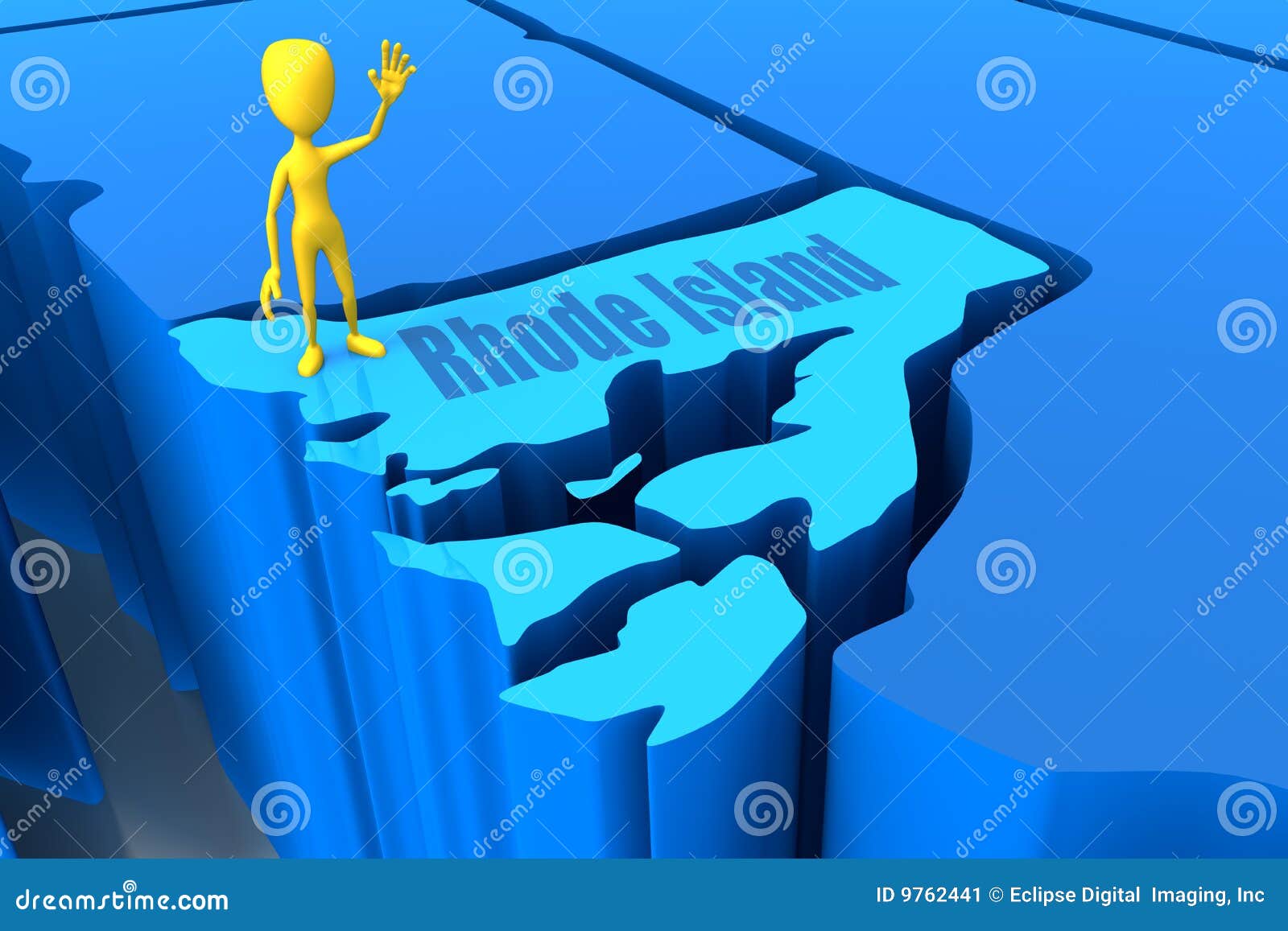 Rhode Island State Yellow Stick Figure Stock Illustration ...