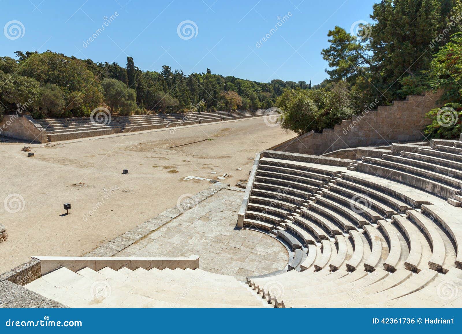 Rhodes Antique Amphitheater Photo stock - Image du arène, construction ...