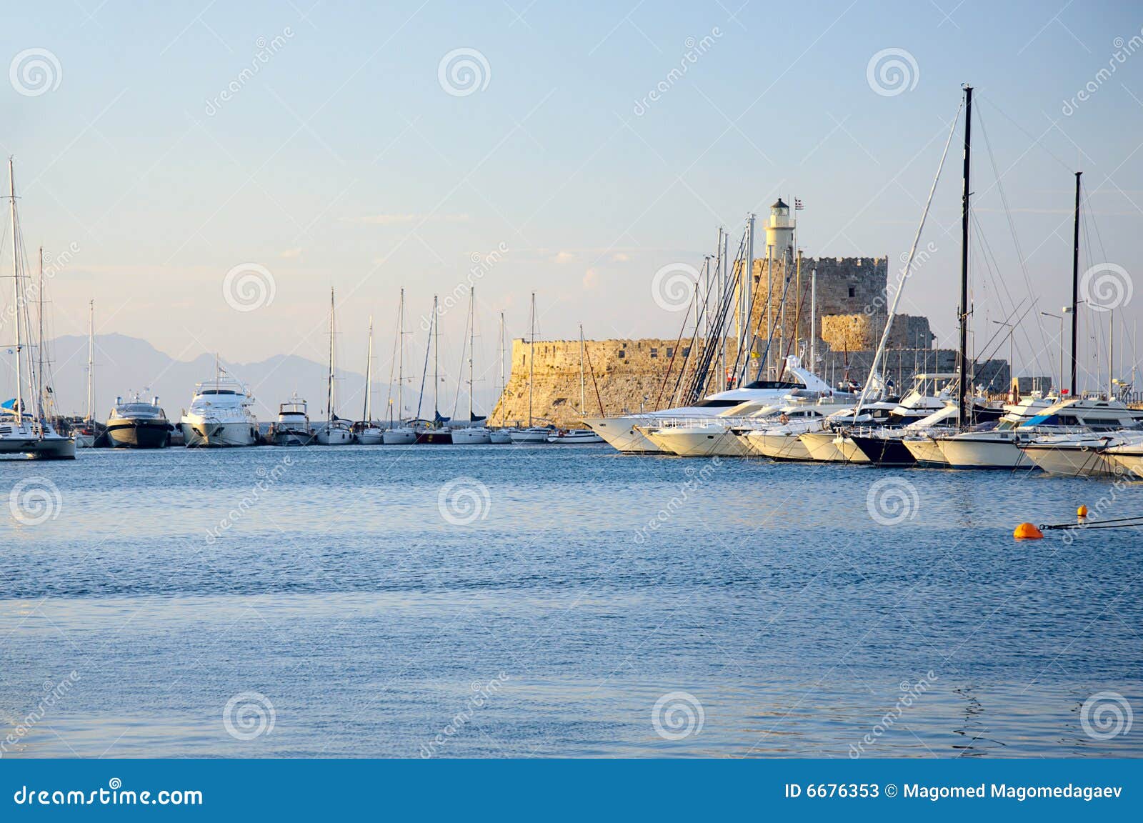 Rhodes Fort In Sunlight Royalty-Free Stock Photo | CartoonDealer.com ...