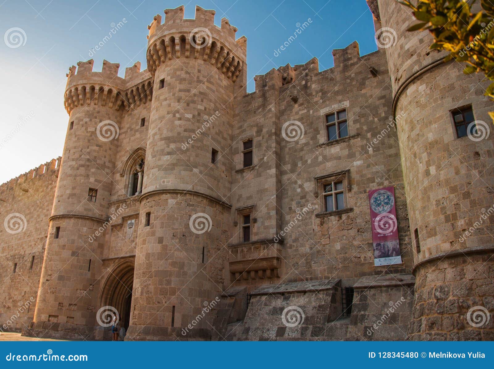 Rhodes, Greece - August 11, 2018: Architecture and Landmarks, Old Town ...