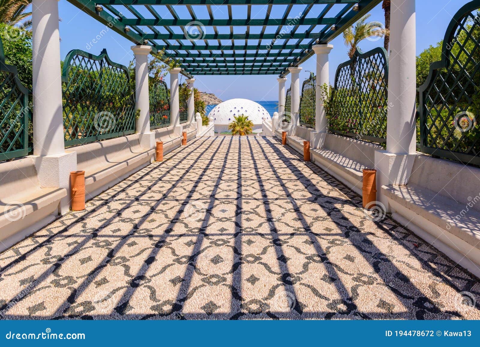 Beautiful Complex of Kallithea Springs Located at the Bay of Kallithea ...