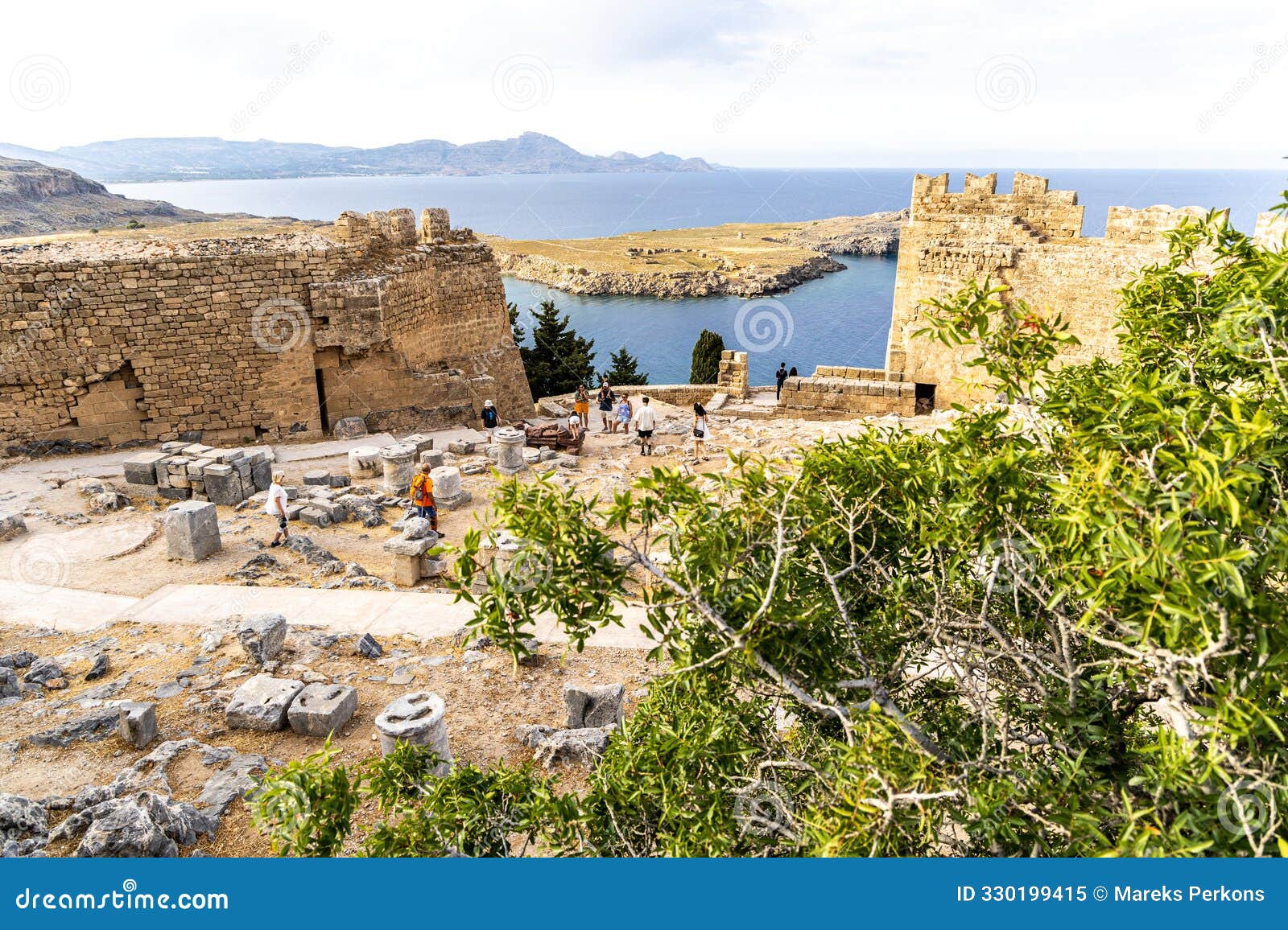 Rhodes, Greece - May 9, 2024: People at Lindos Acropolis Editorial ...